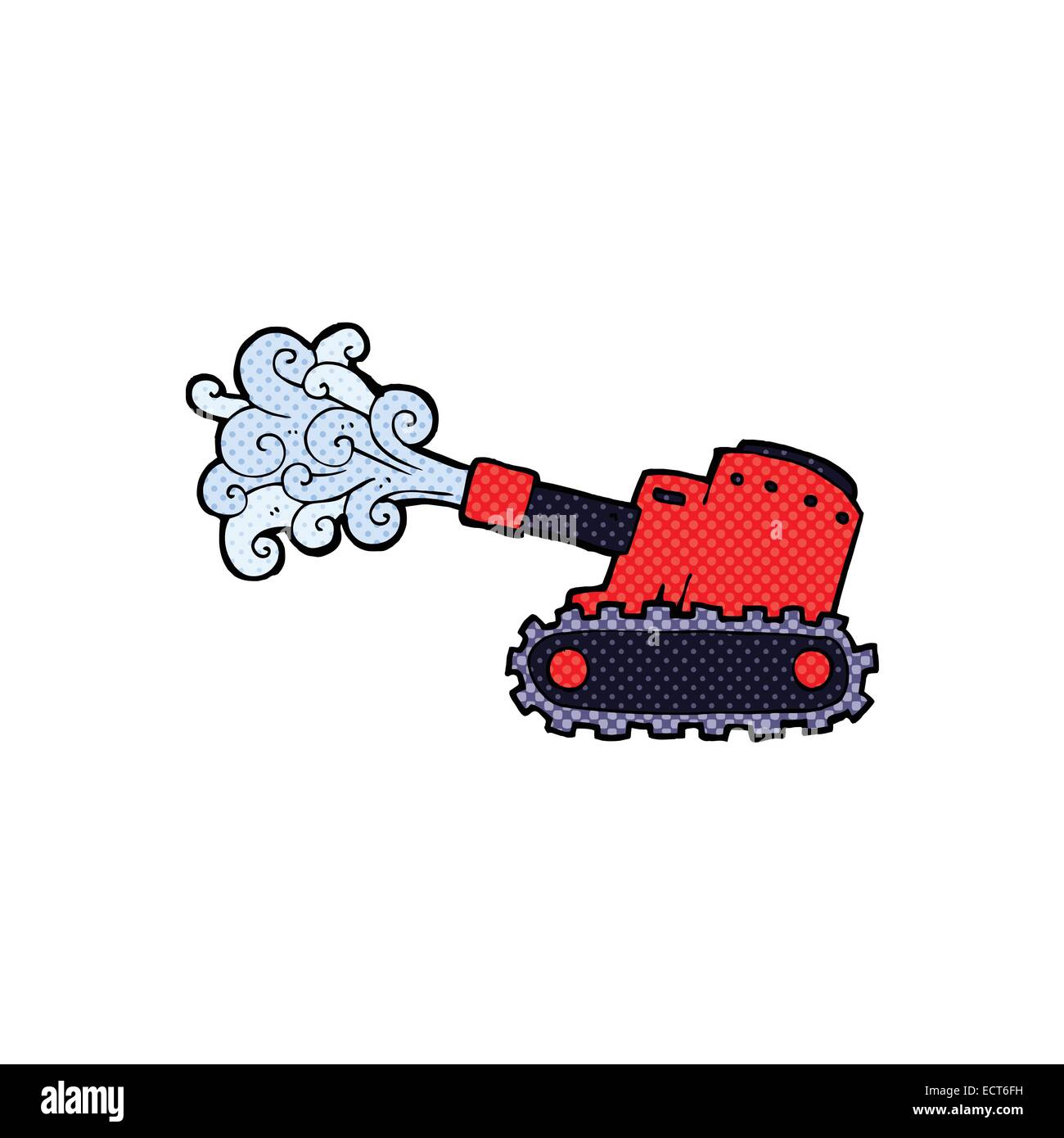 retro comic book style cartoon army tank Stock Vector Image & Art - Alamy