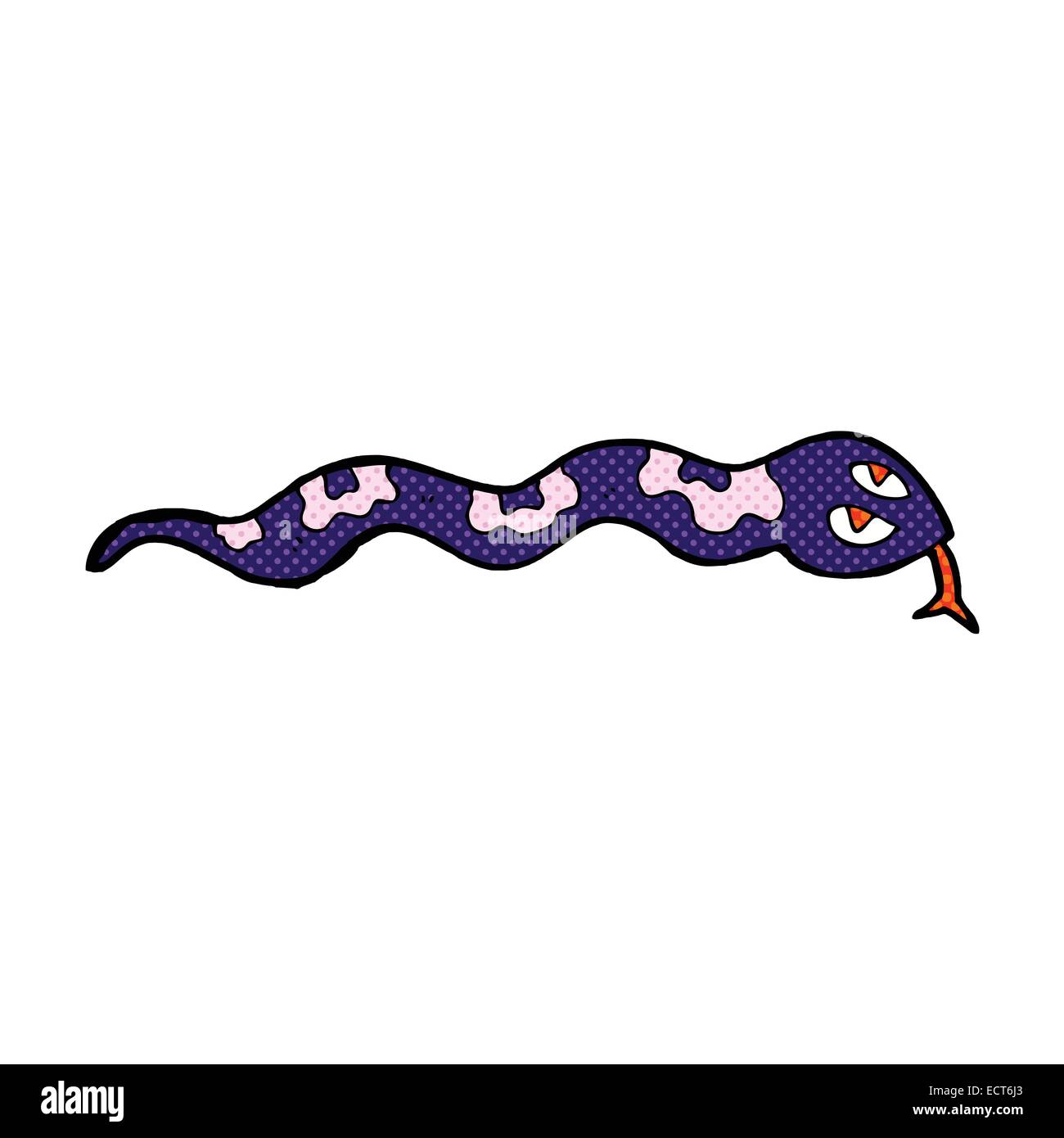 retro comic book style cartoon hissing snake Stock Vector Image & Art ...