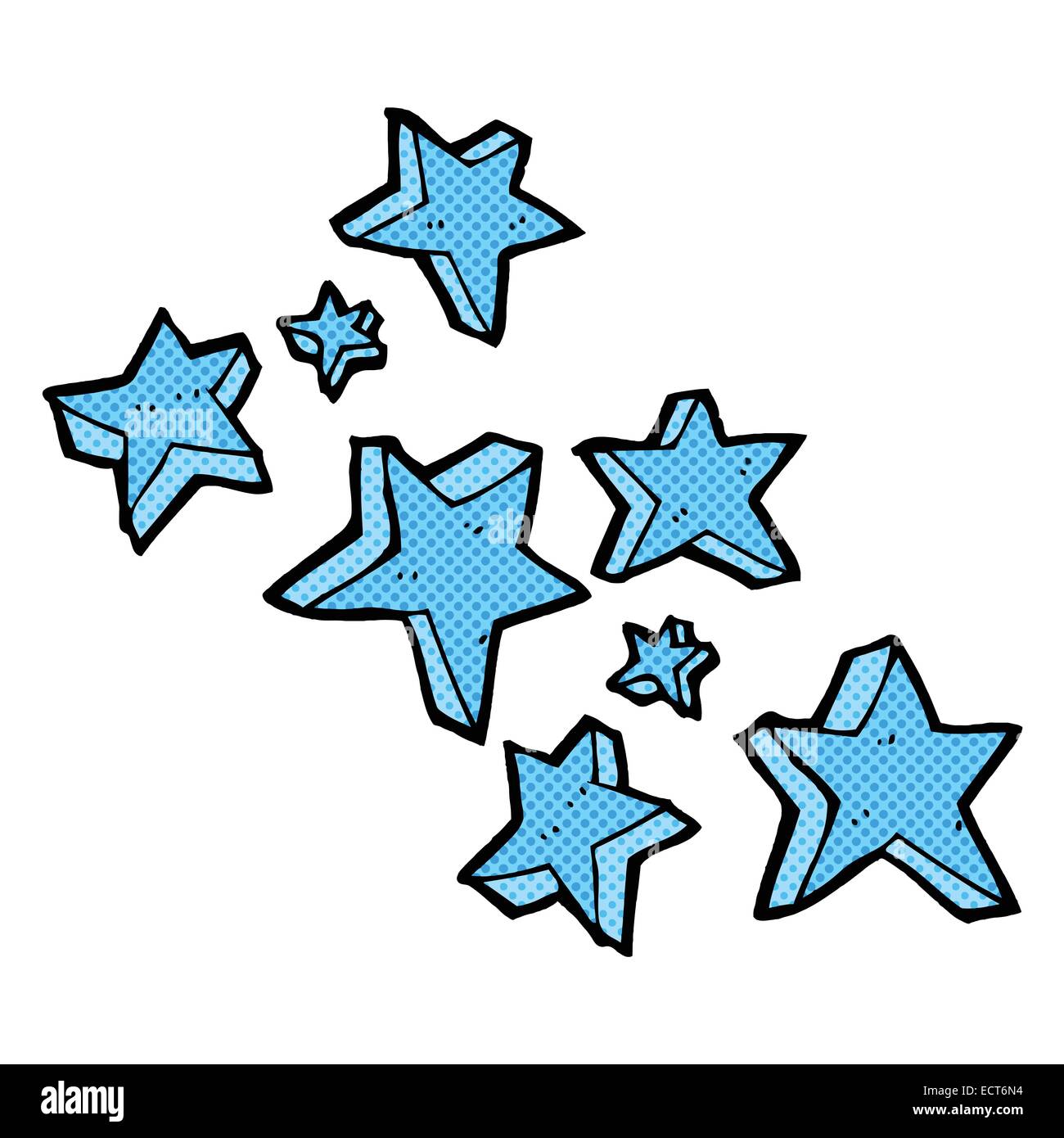retro comic book style cartoon stars Stock Vector Image & Art - Alamy