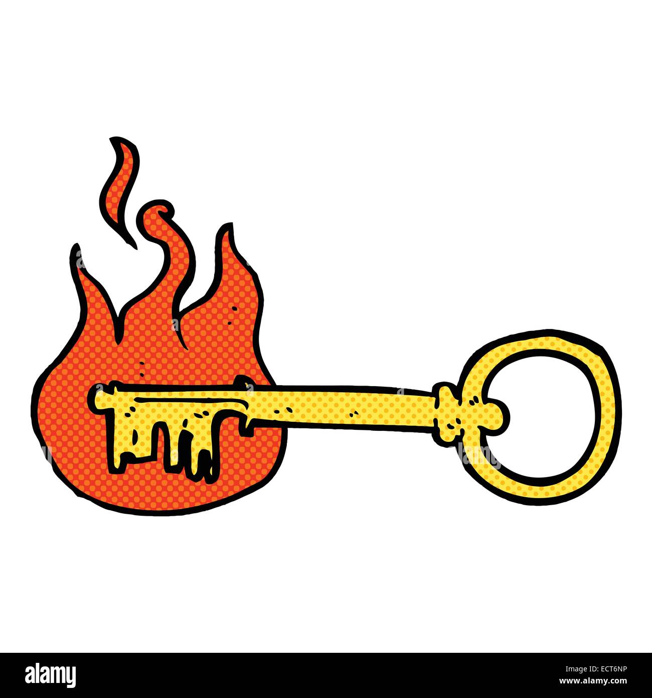 retro comic book style cartoon key Stock Vector Image & Art - Alamy