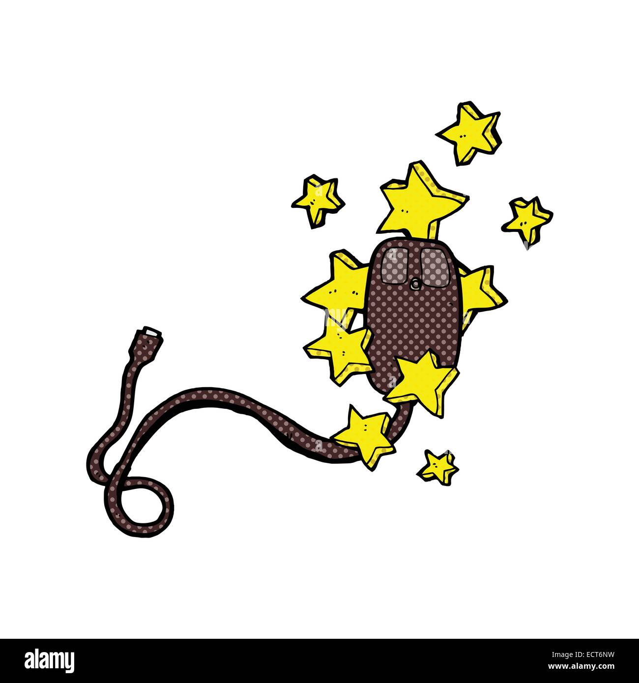 retro comic book style cartoon computer mouse Stock Vector Image & Art ...