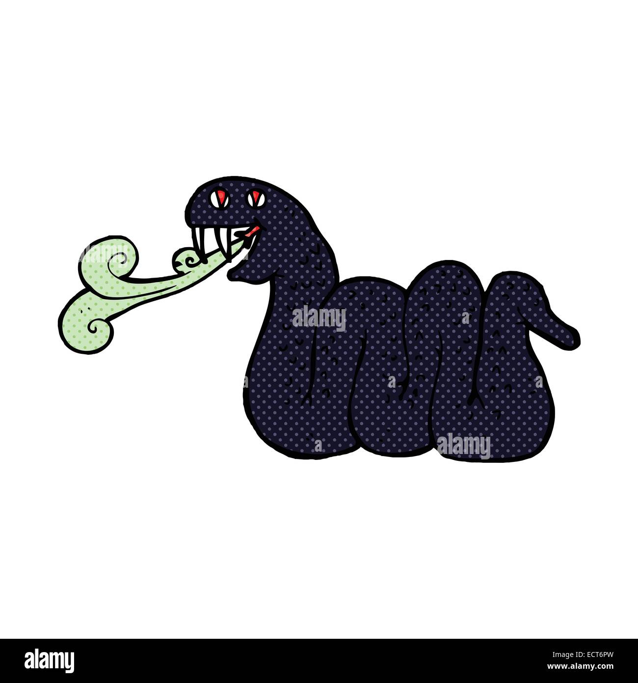 retro comic book style cartoon snake Stock Vector Image & Art - Alamy