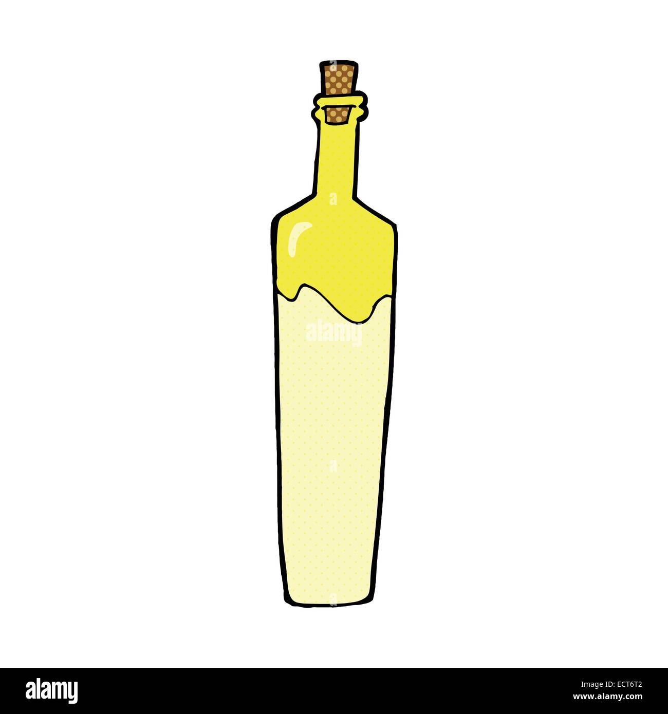 retro comic book style cartoon posh bottle Stock Vector Image & Art - Alamy