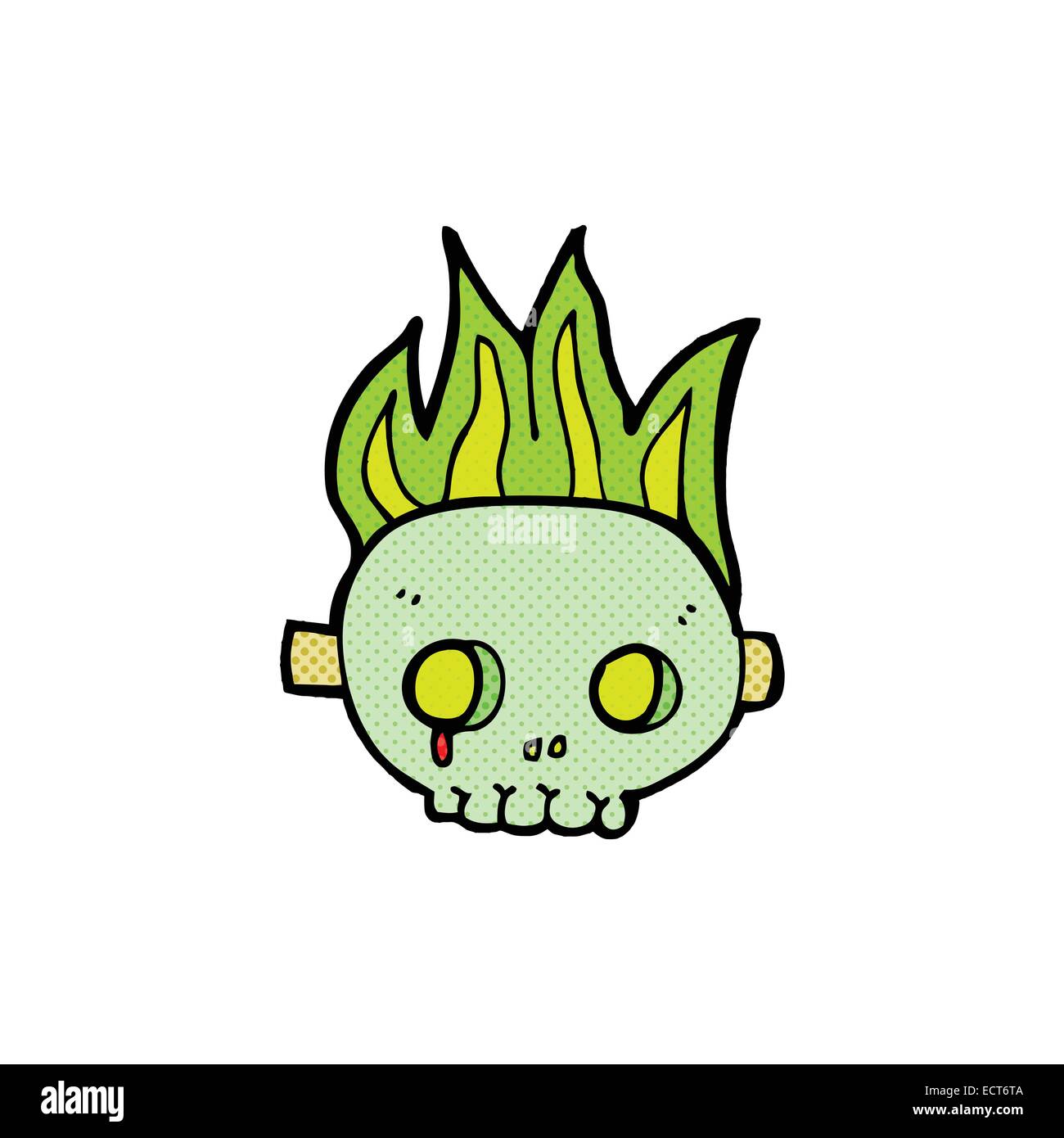 retro comic book style cartoon skull mask Stock Vector Image & Art - Alamy