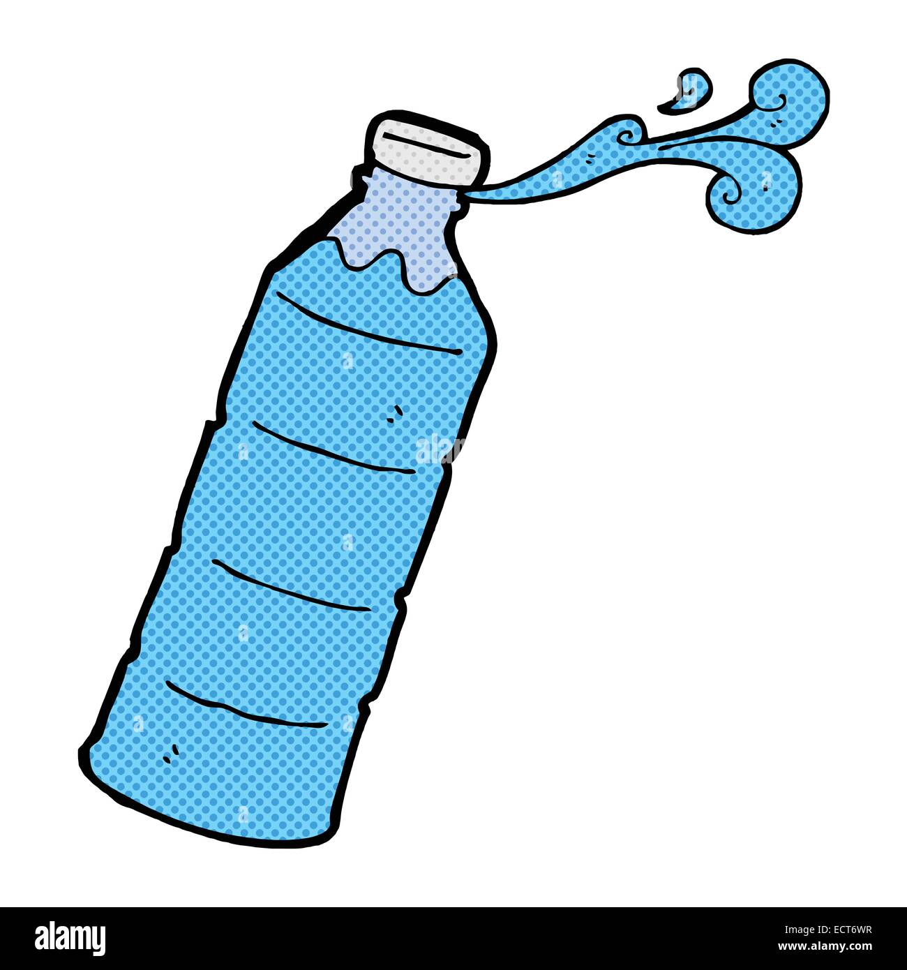 retro comic book style cartoon orange juice bottle Stock Vector Image ...