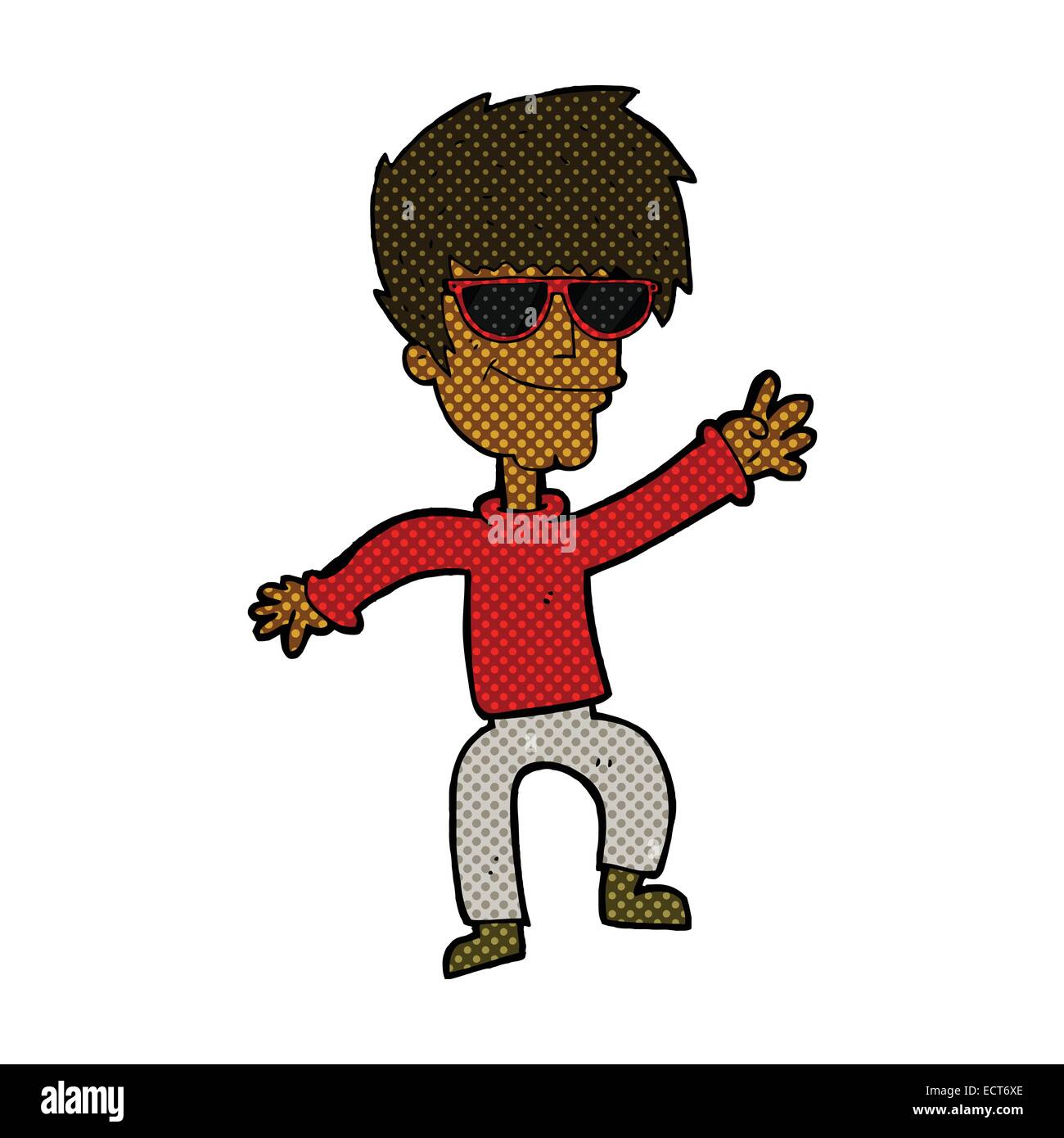Boy with cool shades Stock Vector Images - Alamy