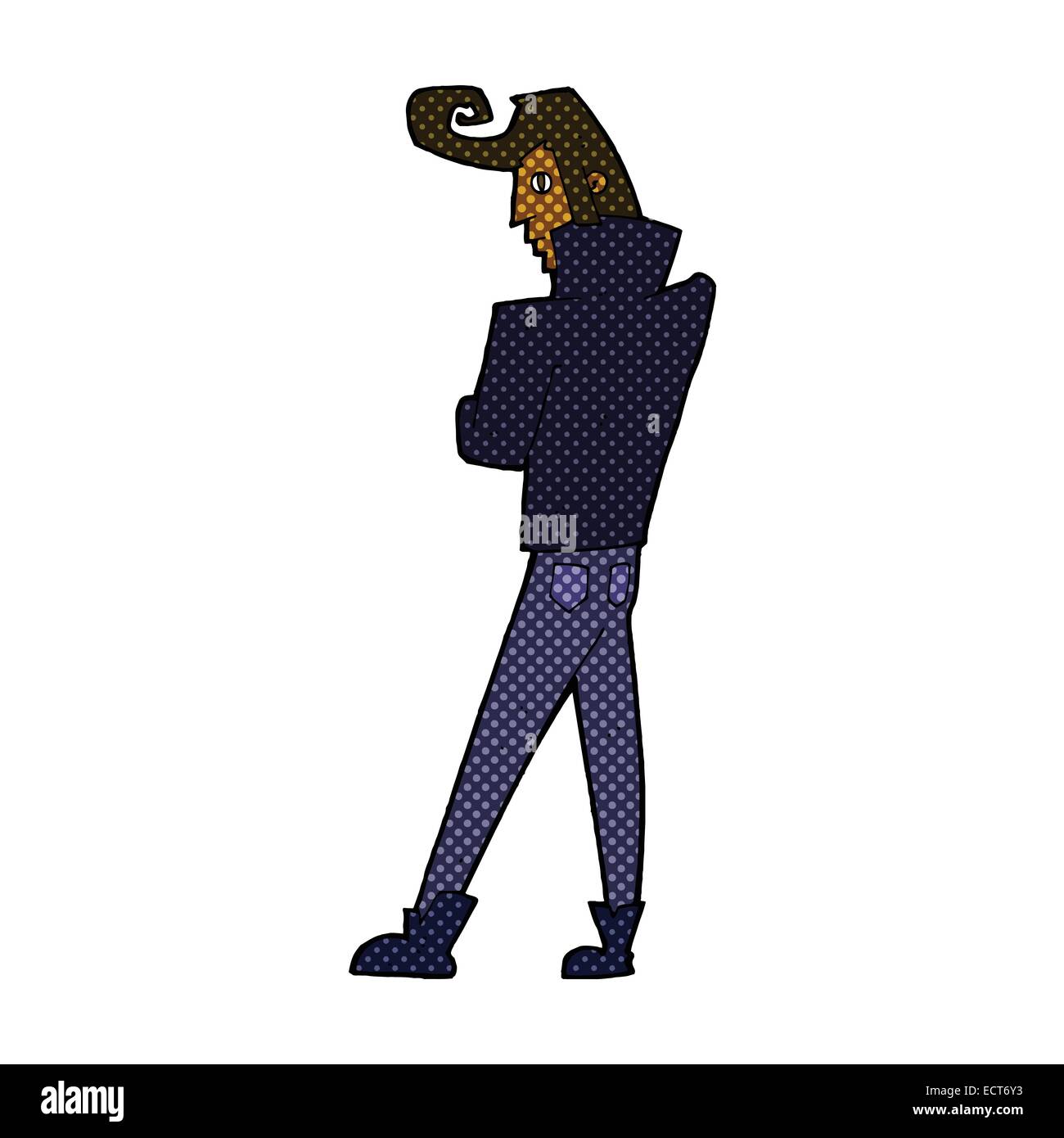 retro comic book style cartoon cool guy Stock Vector Image & Art - Alamy