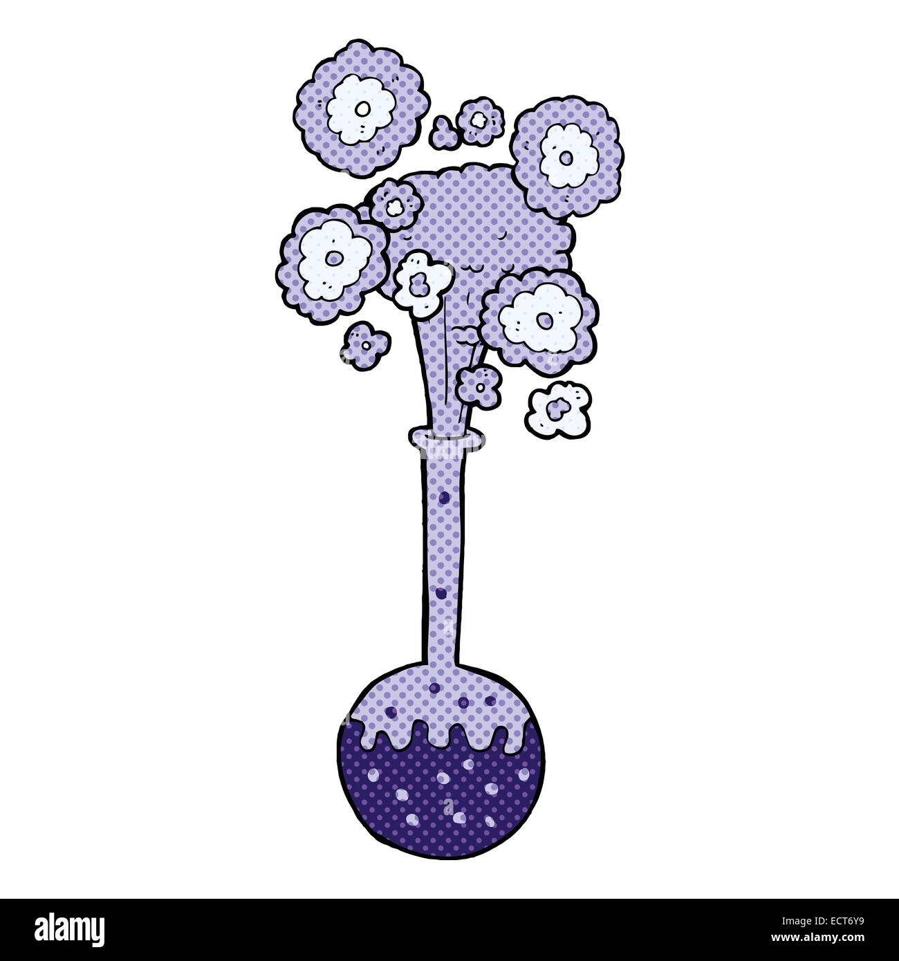 retro comic book style cartoon science experiment Stock Vector Image ...