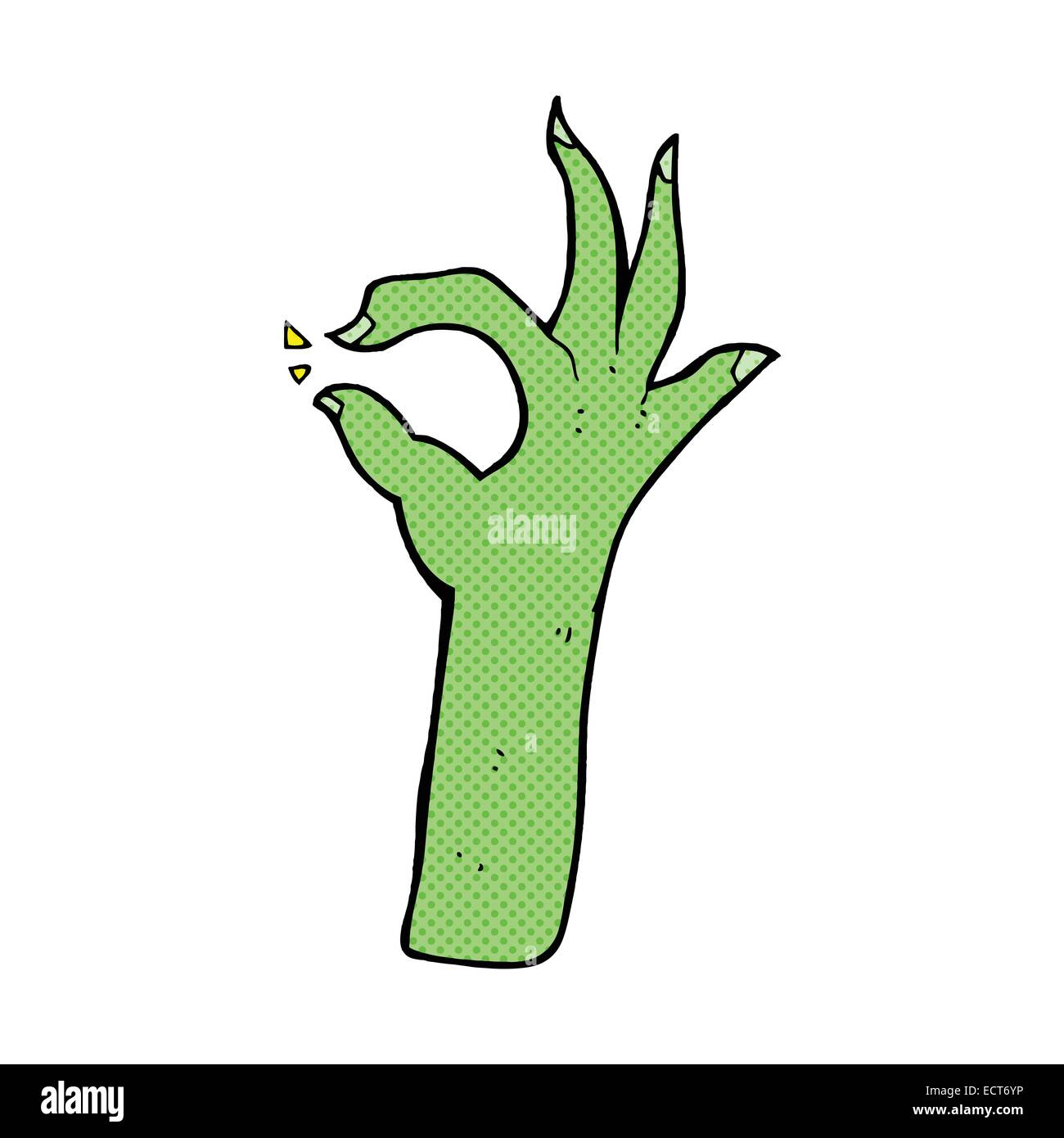 retro comic book style cartoon most excellent hand gesture Stock Vector ...