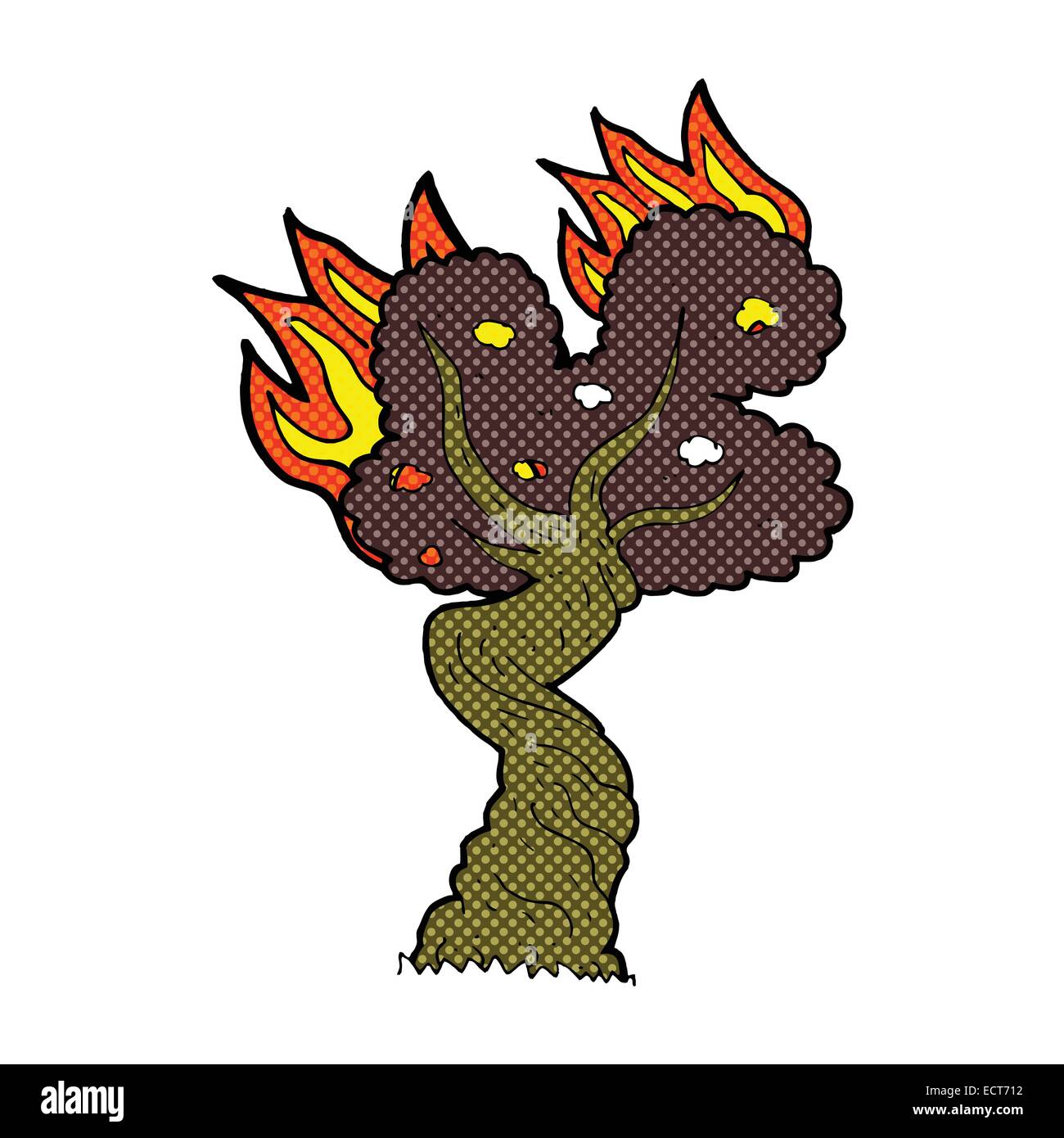 Burning old book Stock Vector Images - Alamy