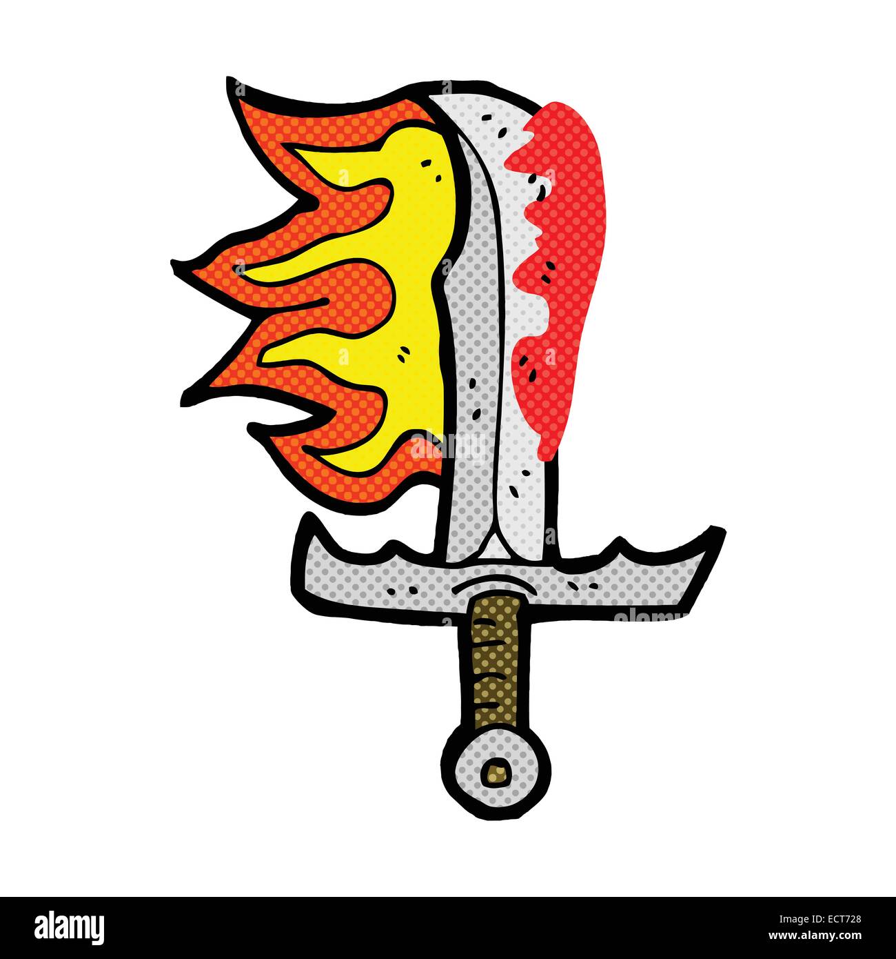 Cartoon bloody sword hi-res stock photography and images - Alamy