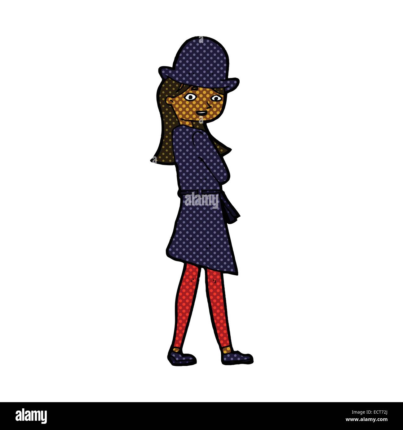 Female investigator character Stock Vector Images - Alamy
