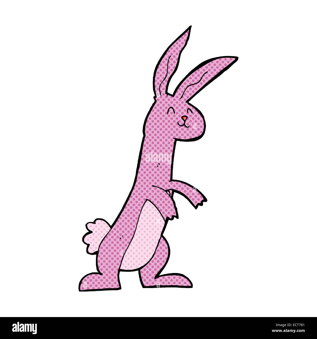 retro comic book style cartoon rabbit Stock Vector Image & Art - Alamy