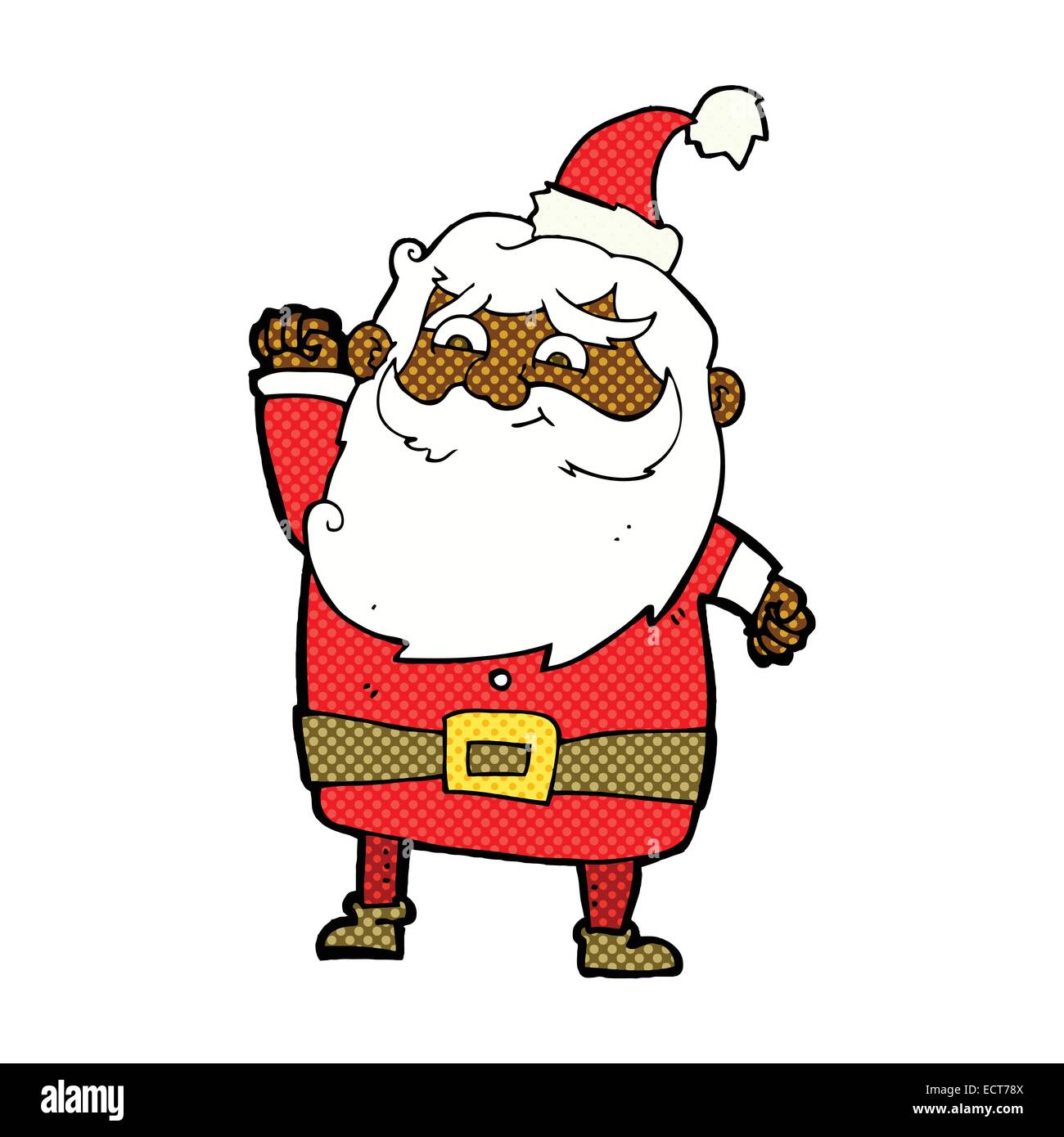 retro comic book style cartoon santa claus Stock Vector Image & Art - Alamy