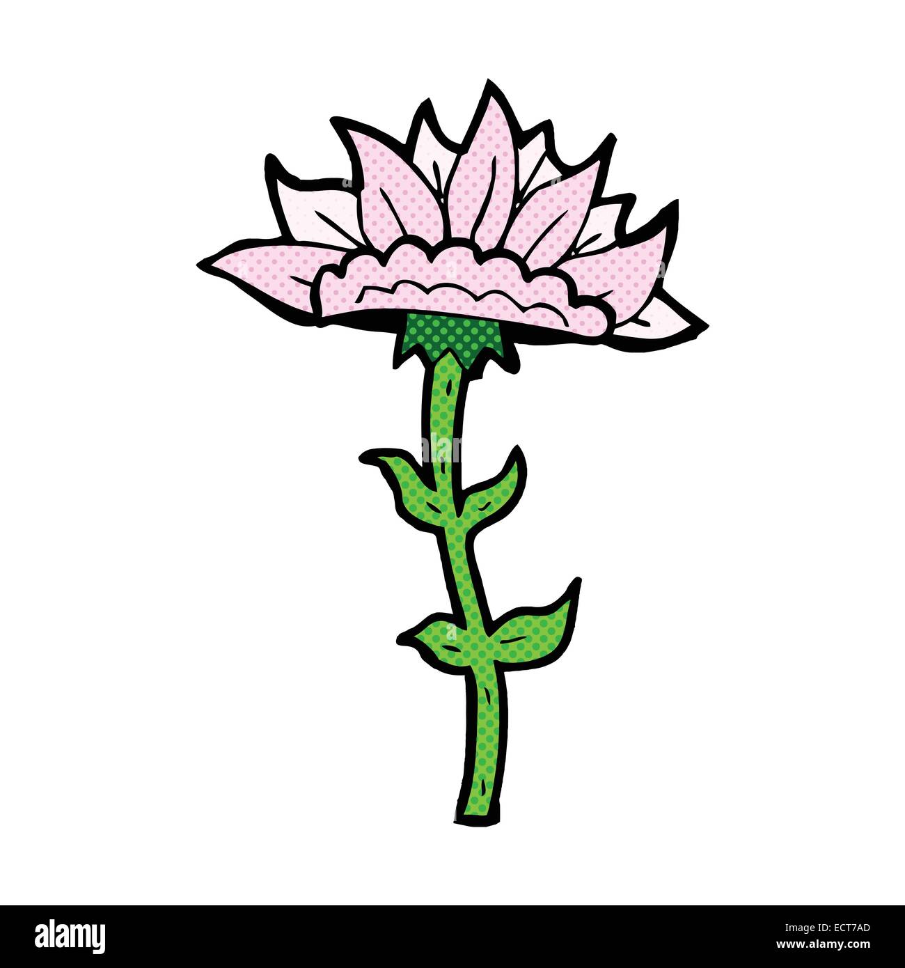 retro comic book style cartoon flower Stock Vector Image & Art - Alamy