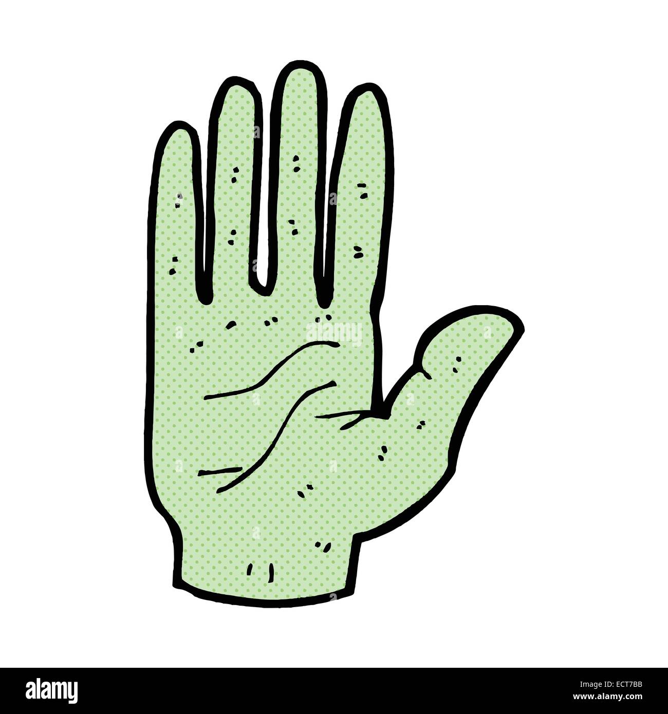 retro comic book style cartoon zombie hand Stock Vector Image & Art - Alamy