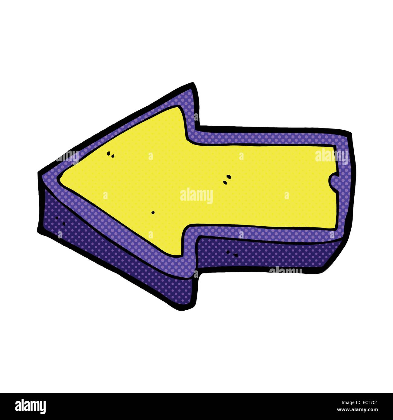 retro comic book style cartoon arrow symbol Stock Vector Image & Art ...