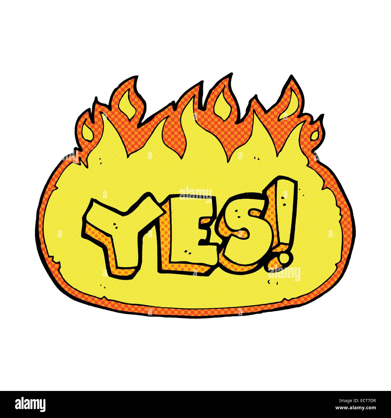 Yes comic book Stock Vector Images - Alamy