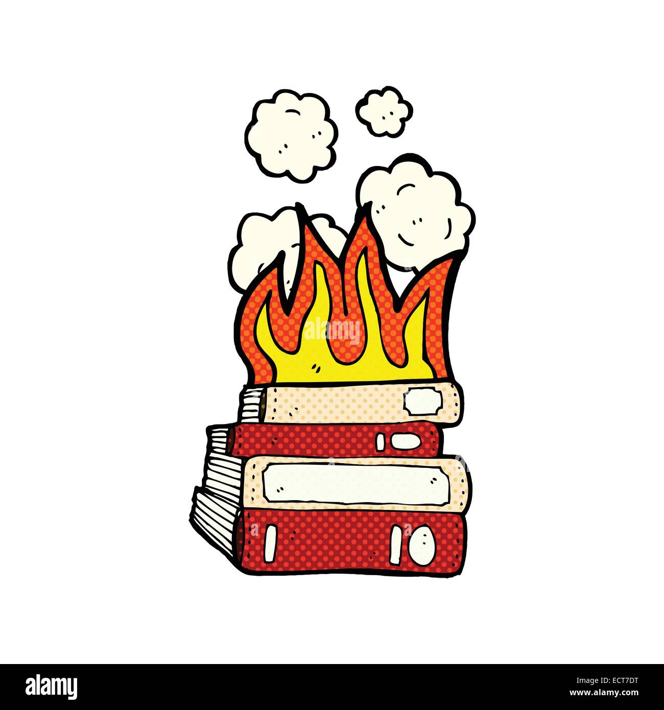 retro comic book style cartoon old books Stock Vector Image & Art - Alamy