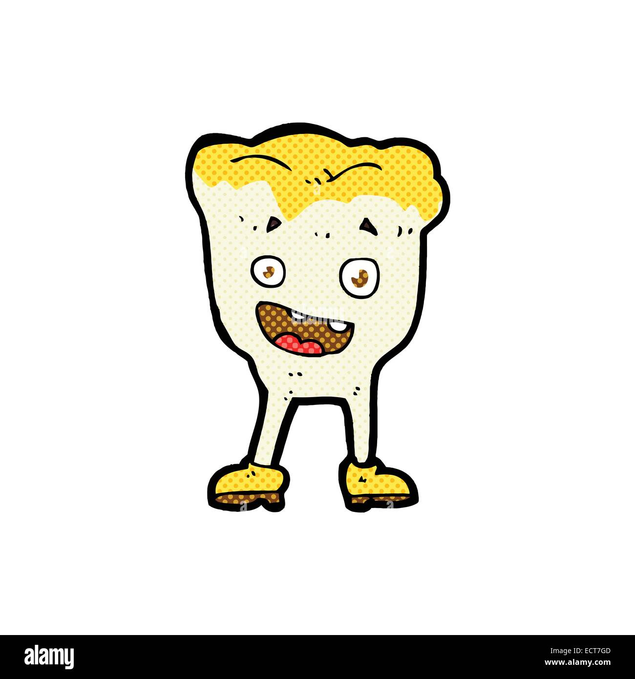 retro comic book style cartoon tooth Stock Vector Image & Art - Alamy