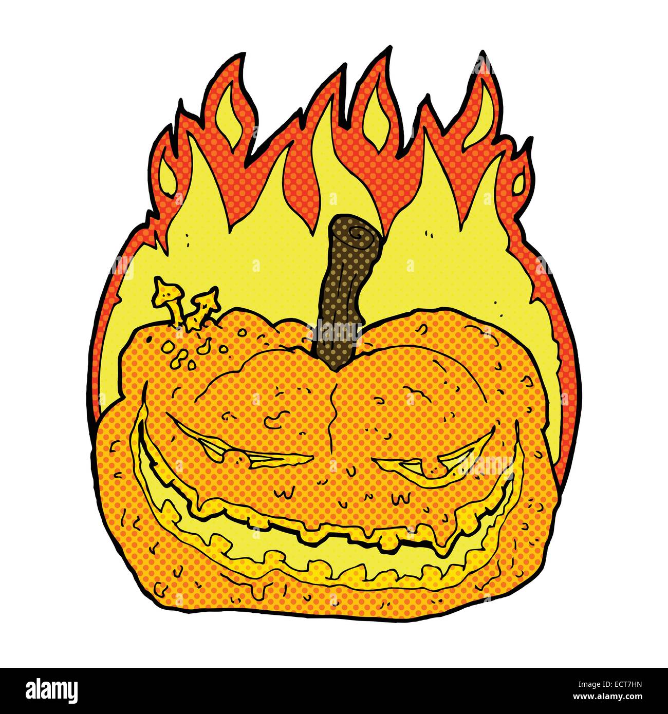 Cartoon jack lantern comic book hi-res stock photography and images - Alamy