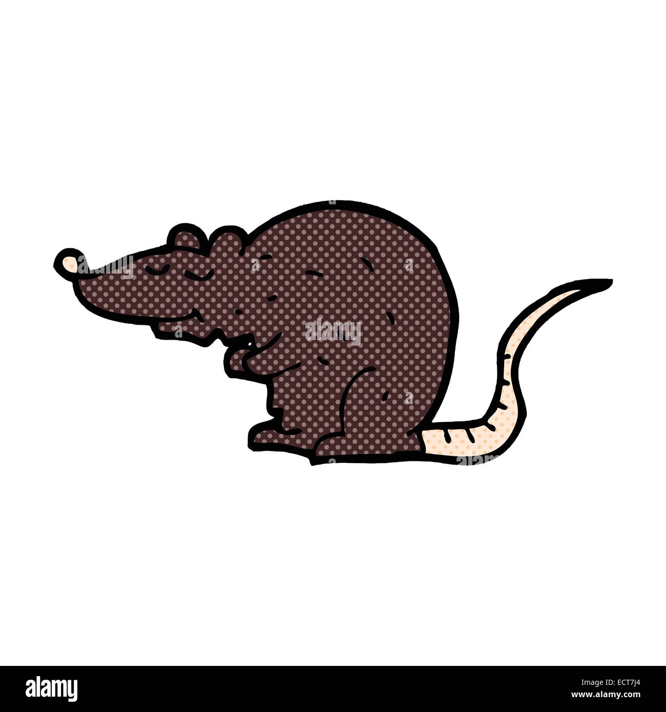 retro comic book style cartoon black rat Stock Vector Image & Art - Alamy