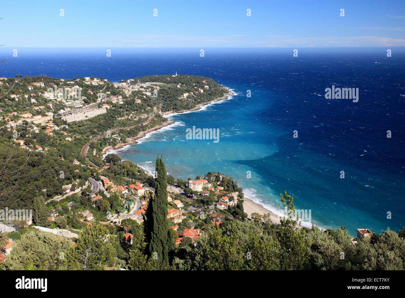 Top view above the cap Martin on the French Riviera Stock Photo - Alamy