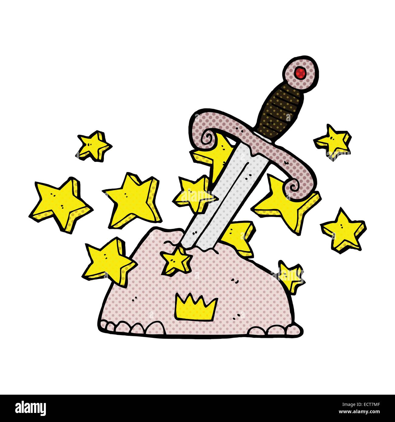 The sword in the stone book Stock Vector Images - Alamy