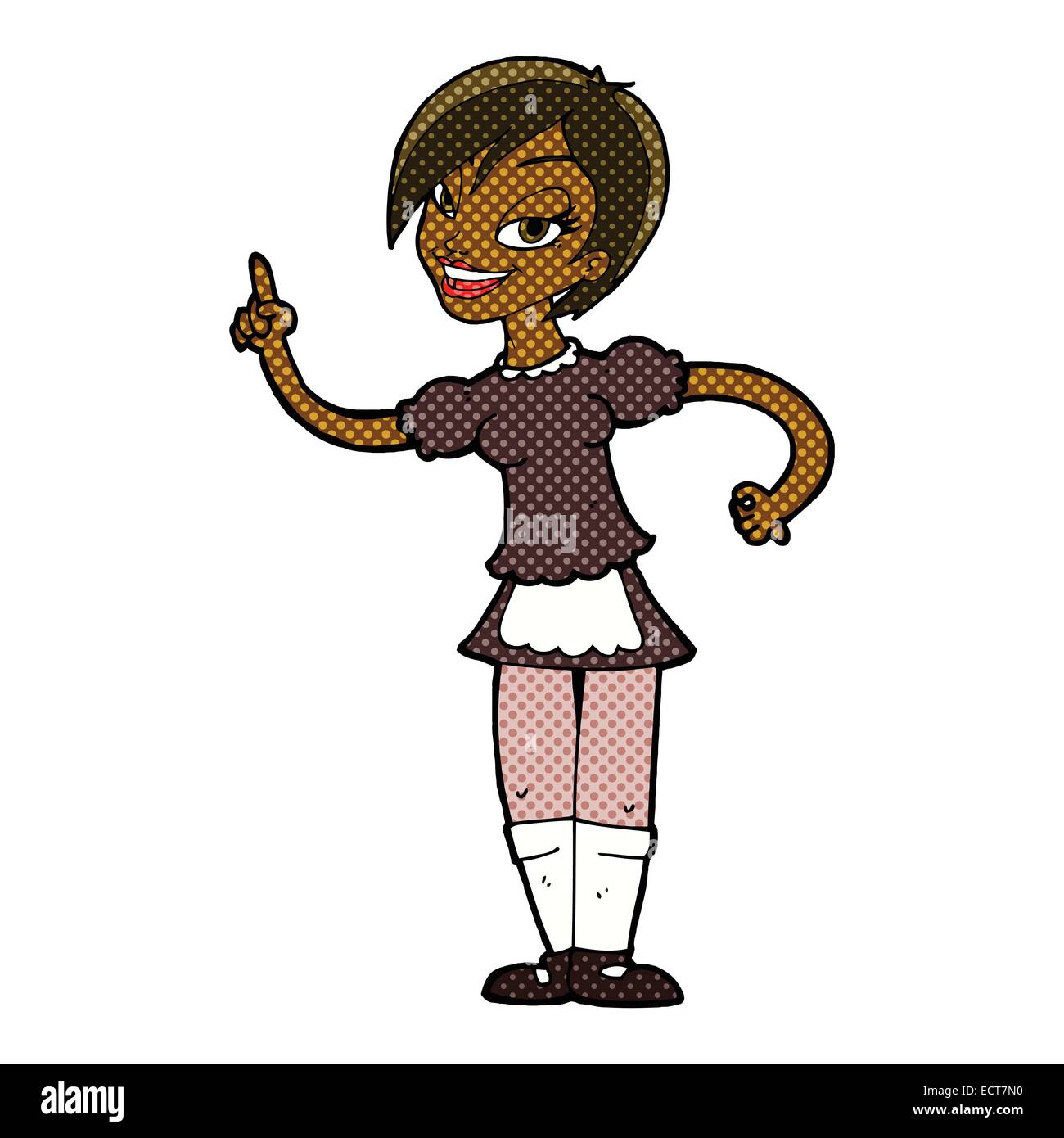 Cartoon waitress taking order hi-res stock photography and images - Alamy