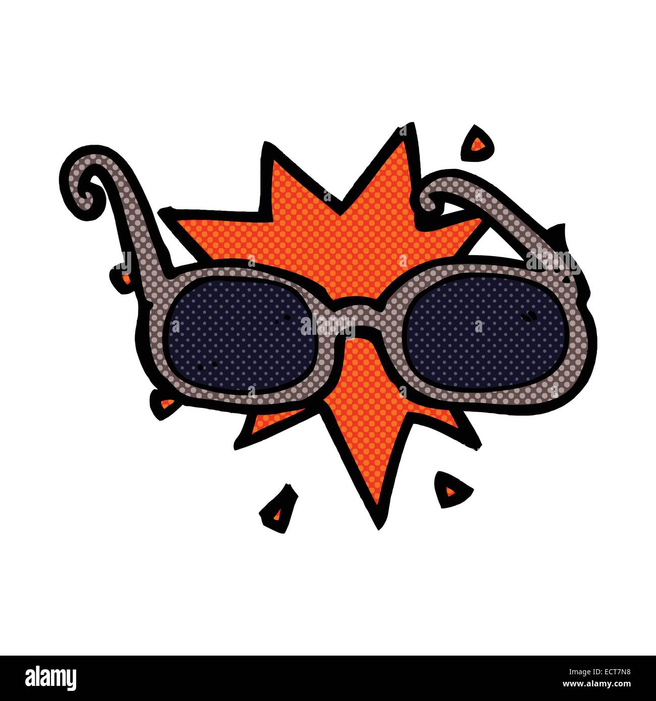 retro comic book style cartoon sunglasses Stock Vector Image & Art - Alamy