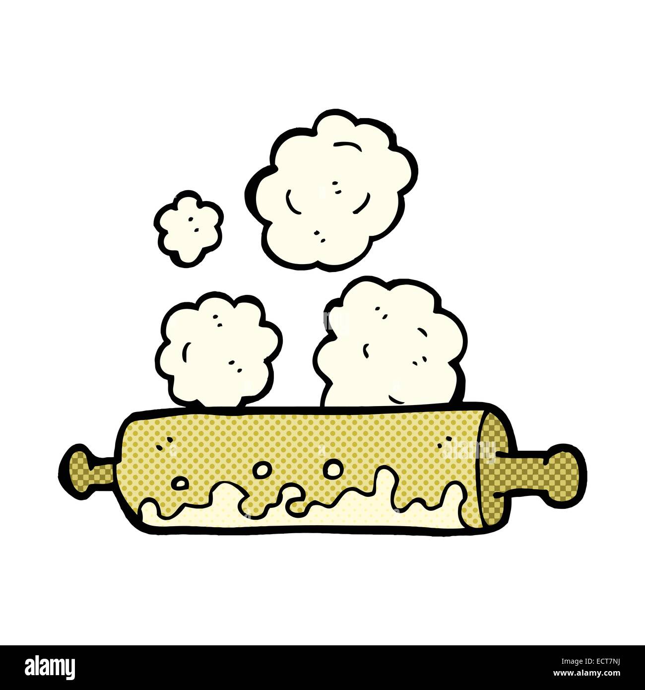 Cartoon style rolling pin Stock Vector Images - Alamy