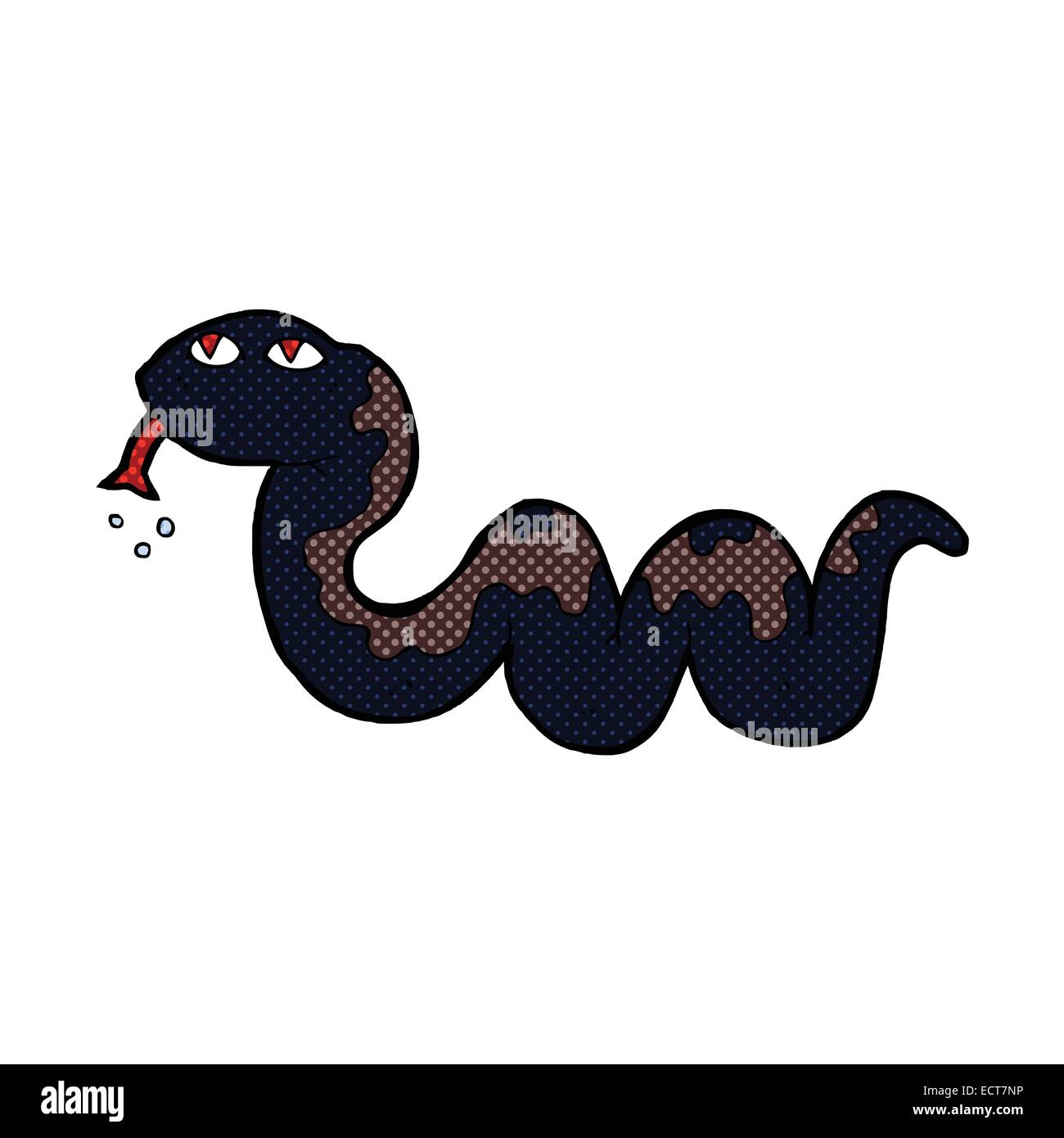 retro comic book style cartoon snake Stock Vector Image & Art - Alamy