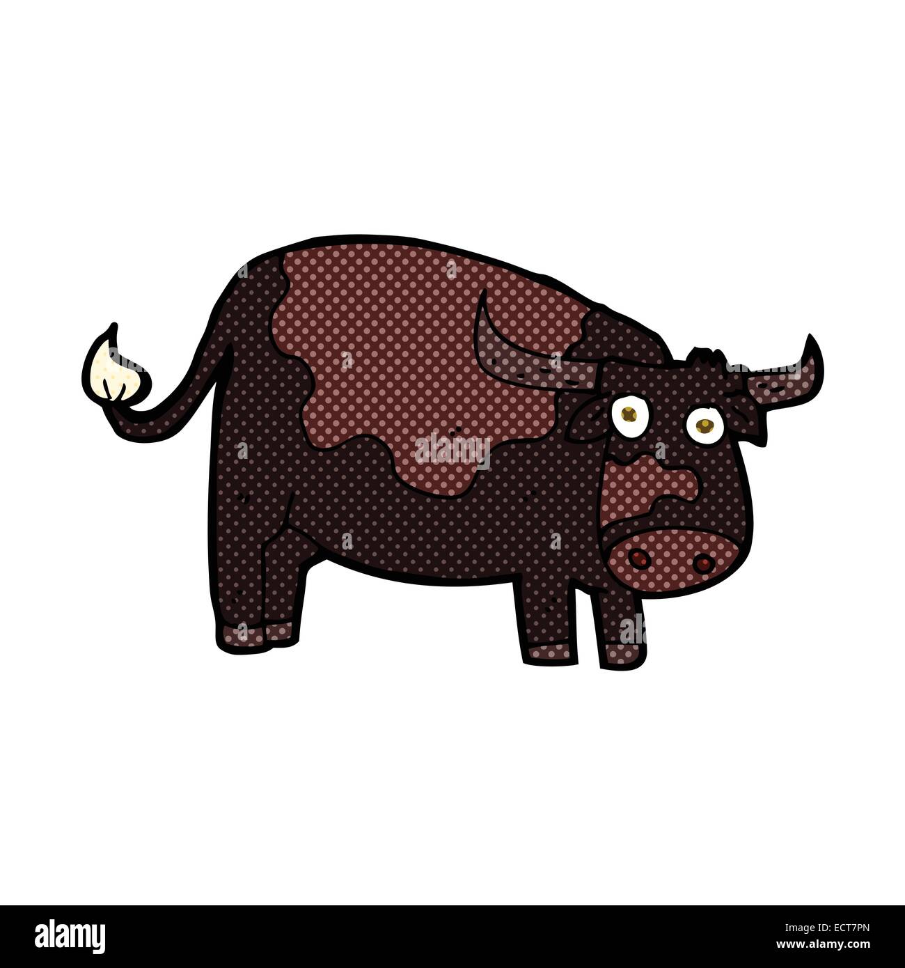 retro comic book style cartoon cow Stock Vector Image & Art - Alamy