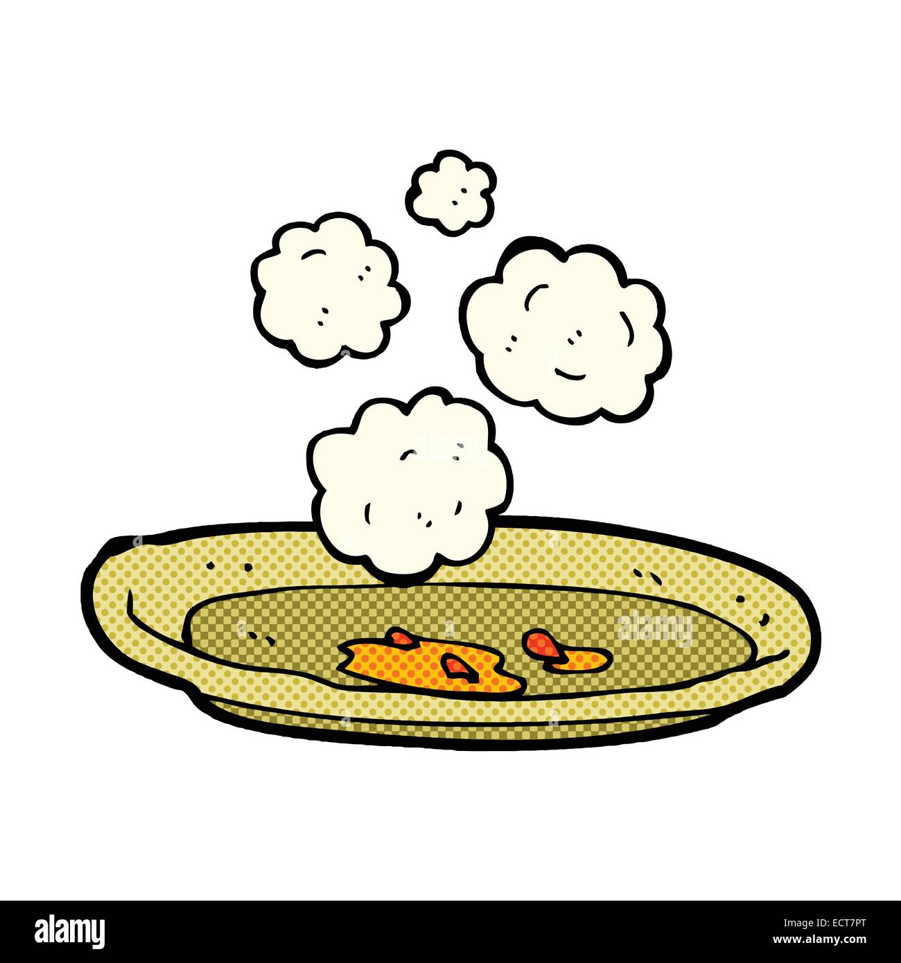 retro comic book style cartoon empty plate Stock Vector Image & Art - Alamy