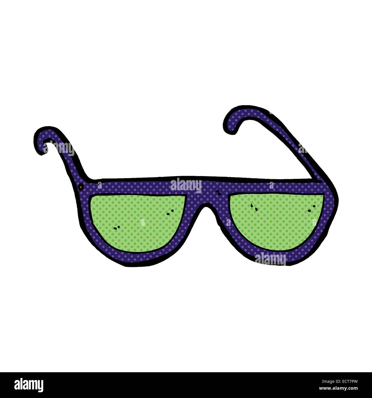 retro comic book style cartoon sunglasses Stock Vector Image & Art - Alamy