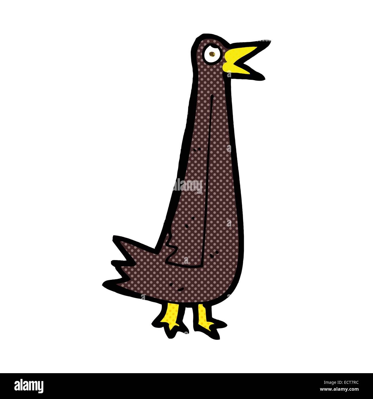 funny retro comic book style cartoon bird Stock Vector Image & Art - Alamy