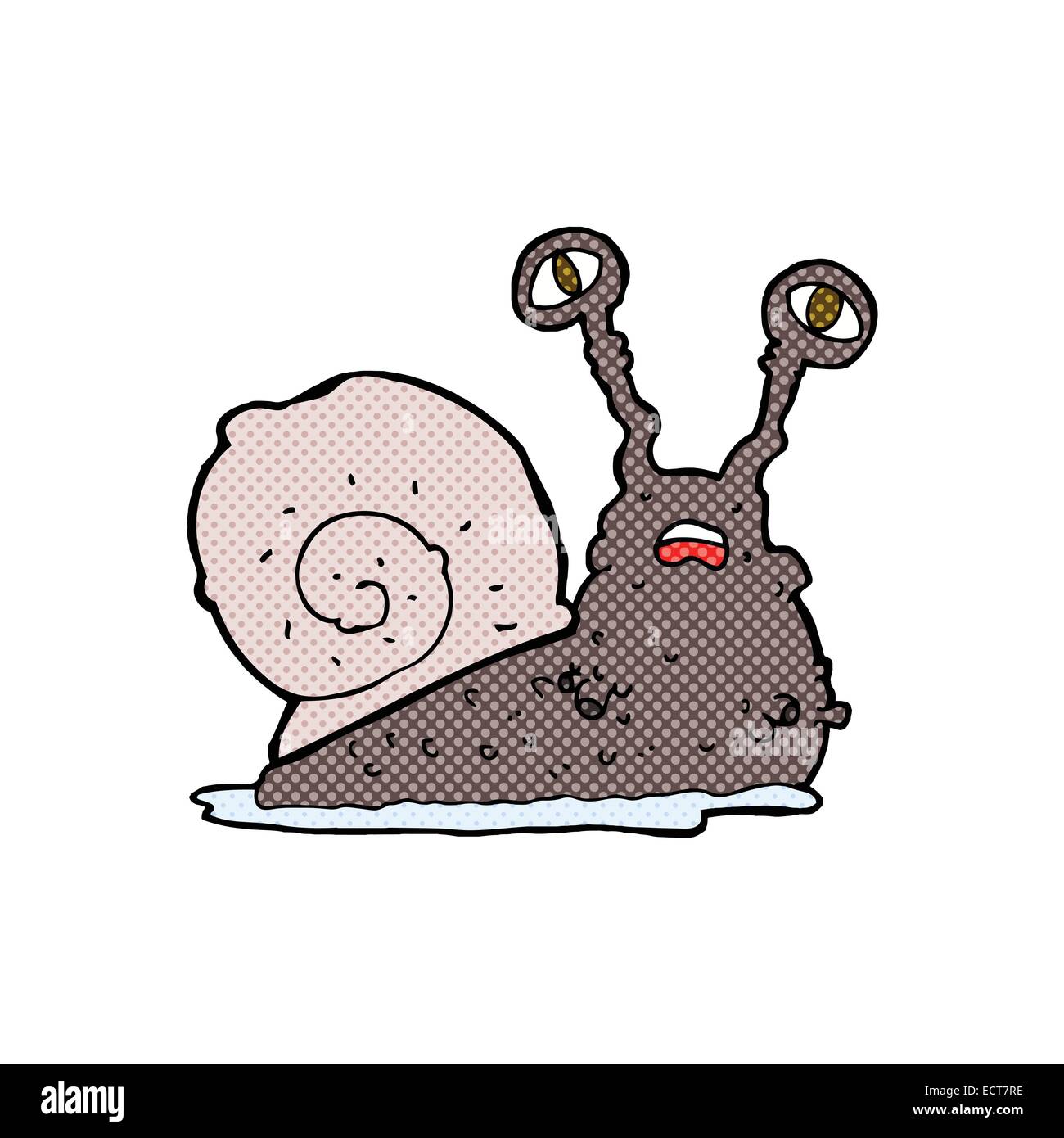 retro comic book style cartoon gross snail Stock Vector Image & Art - Alamy