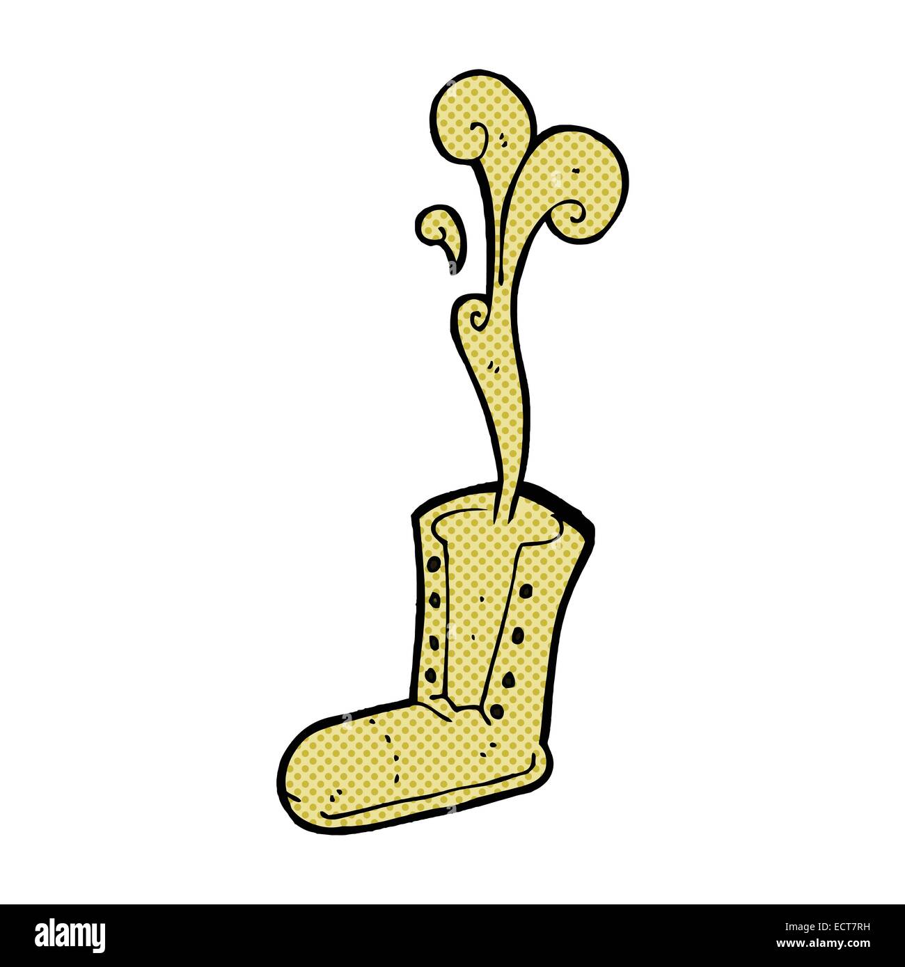 retro comic book style cartoon old boot Stock Vector Image & Art - Alamy