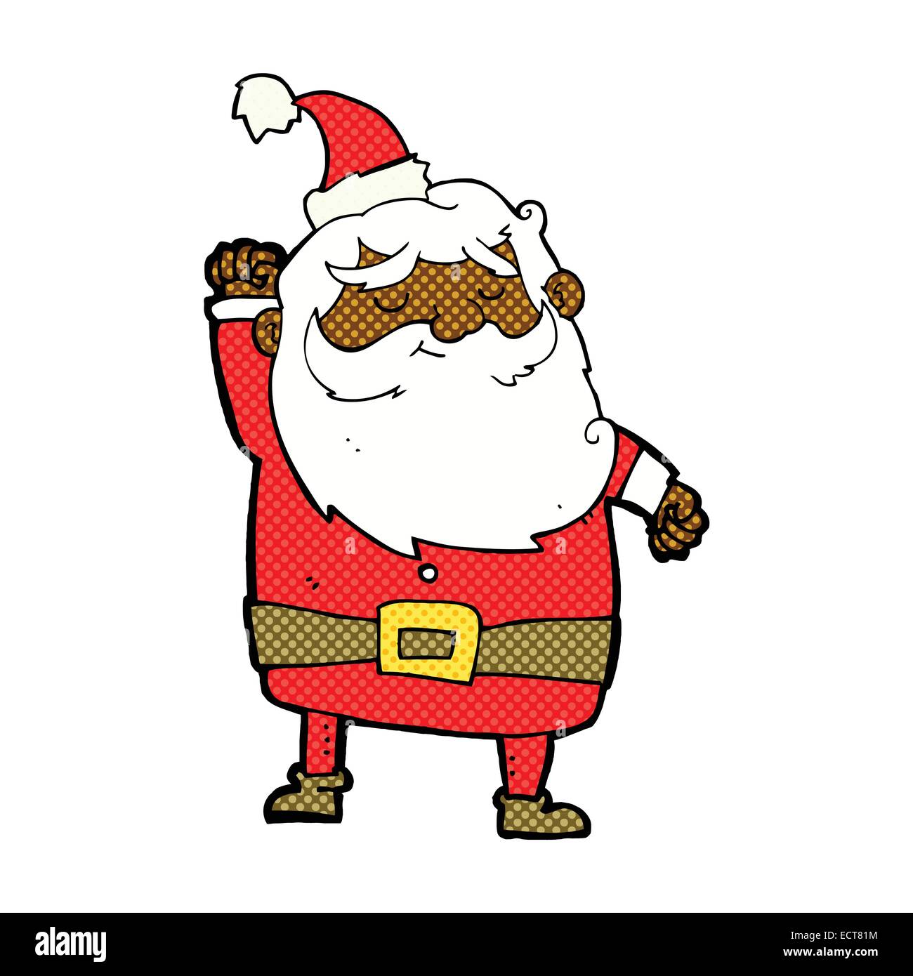 Cartoon santa claus punching hi-res stock photography and images - Alamy