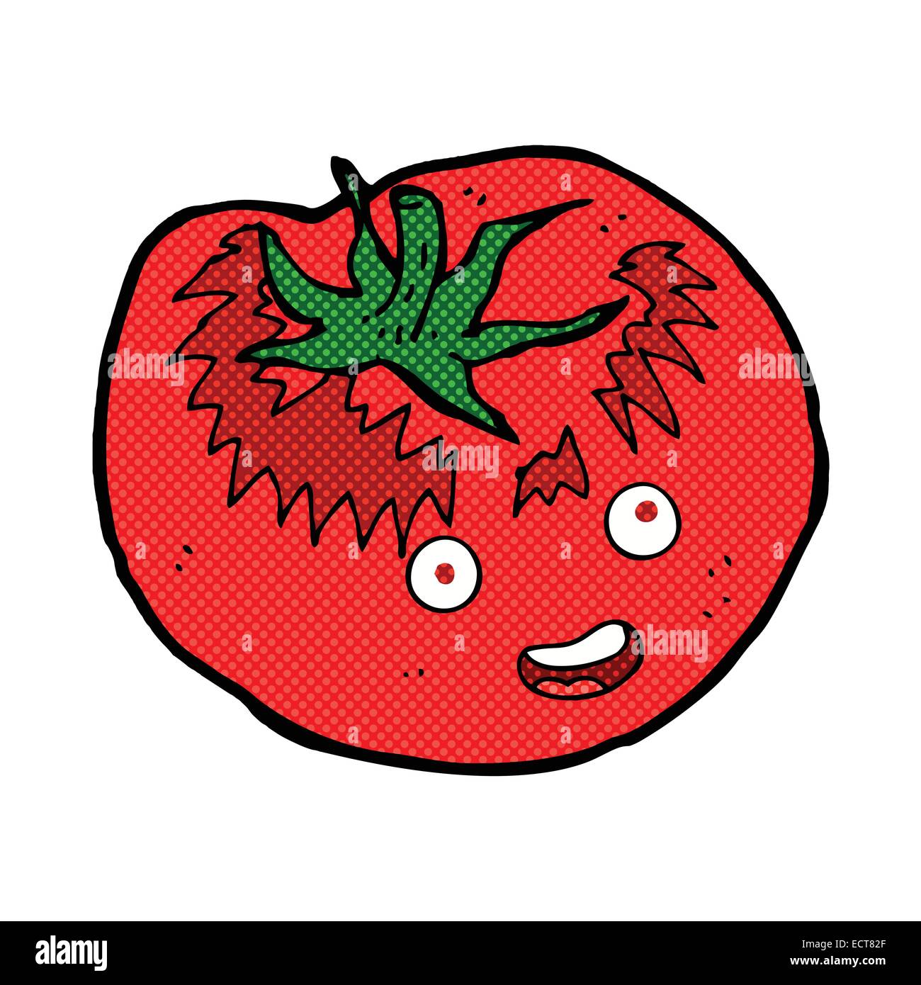retro comic book style cartoon tomato Stock Vector Image & Art - Alamy