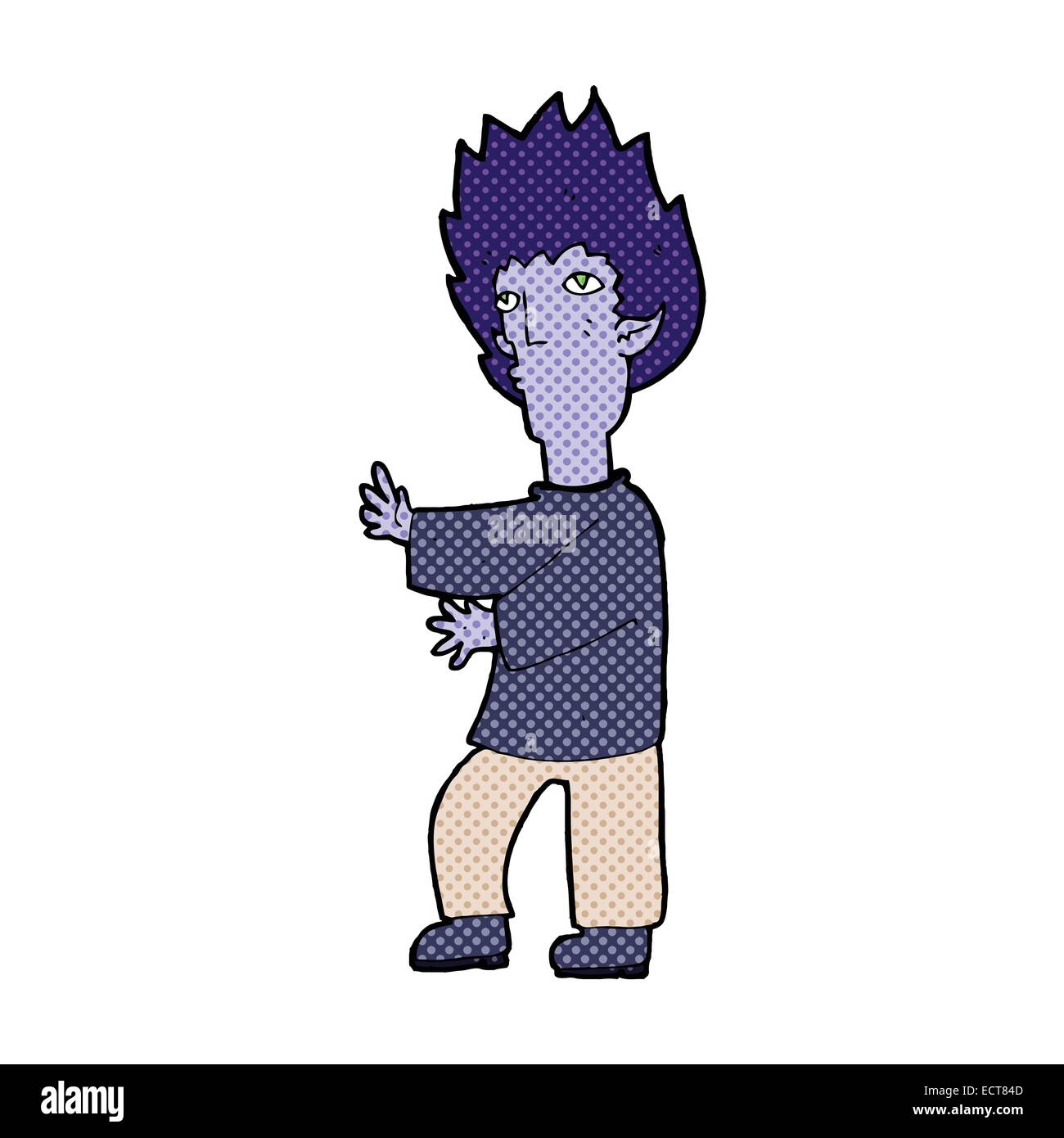retro comic book style cartoon vampire man Stock Vector Image & Art - Alamy