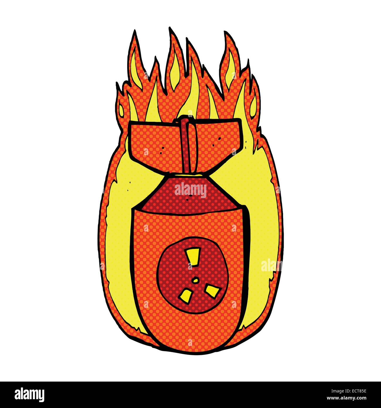 retro comic book style cartoon atom bomb Stock Vector Image & Art - Alamy