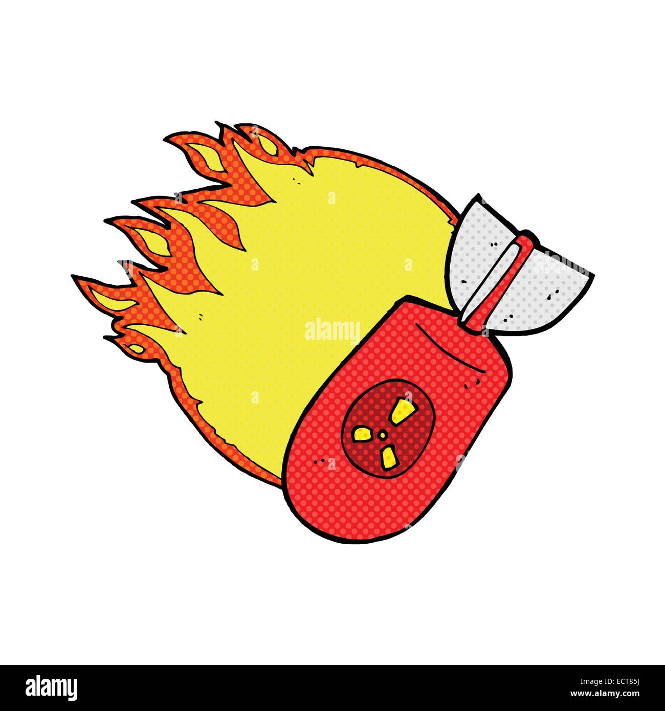 retro comic book style cartoon atom bomb Stock Vector Image & Art - Alamy