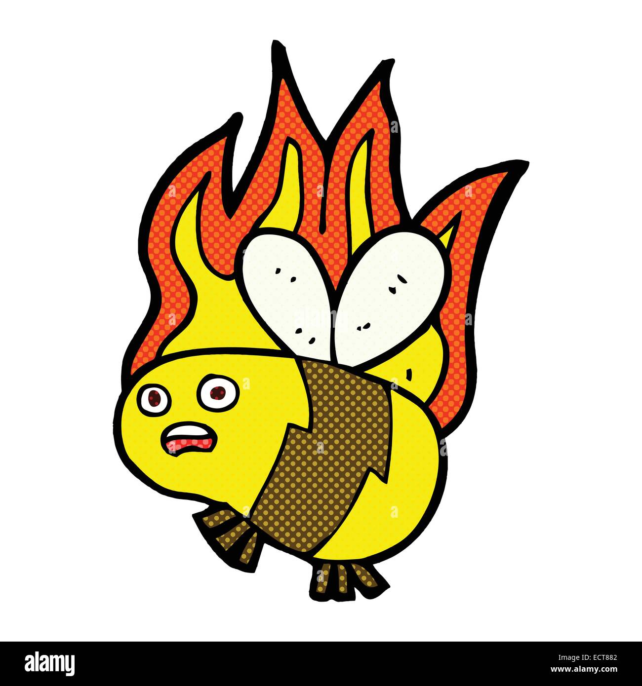 retro comic book style cartoon bee Stock Vector Image & Art - Alamy