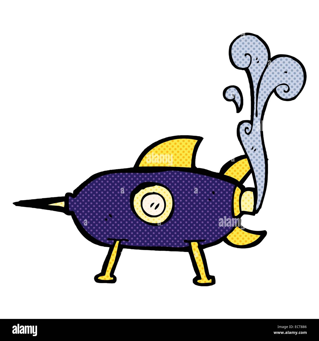 Comic book illustration rocket Stock Vector Images - Alamy