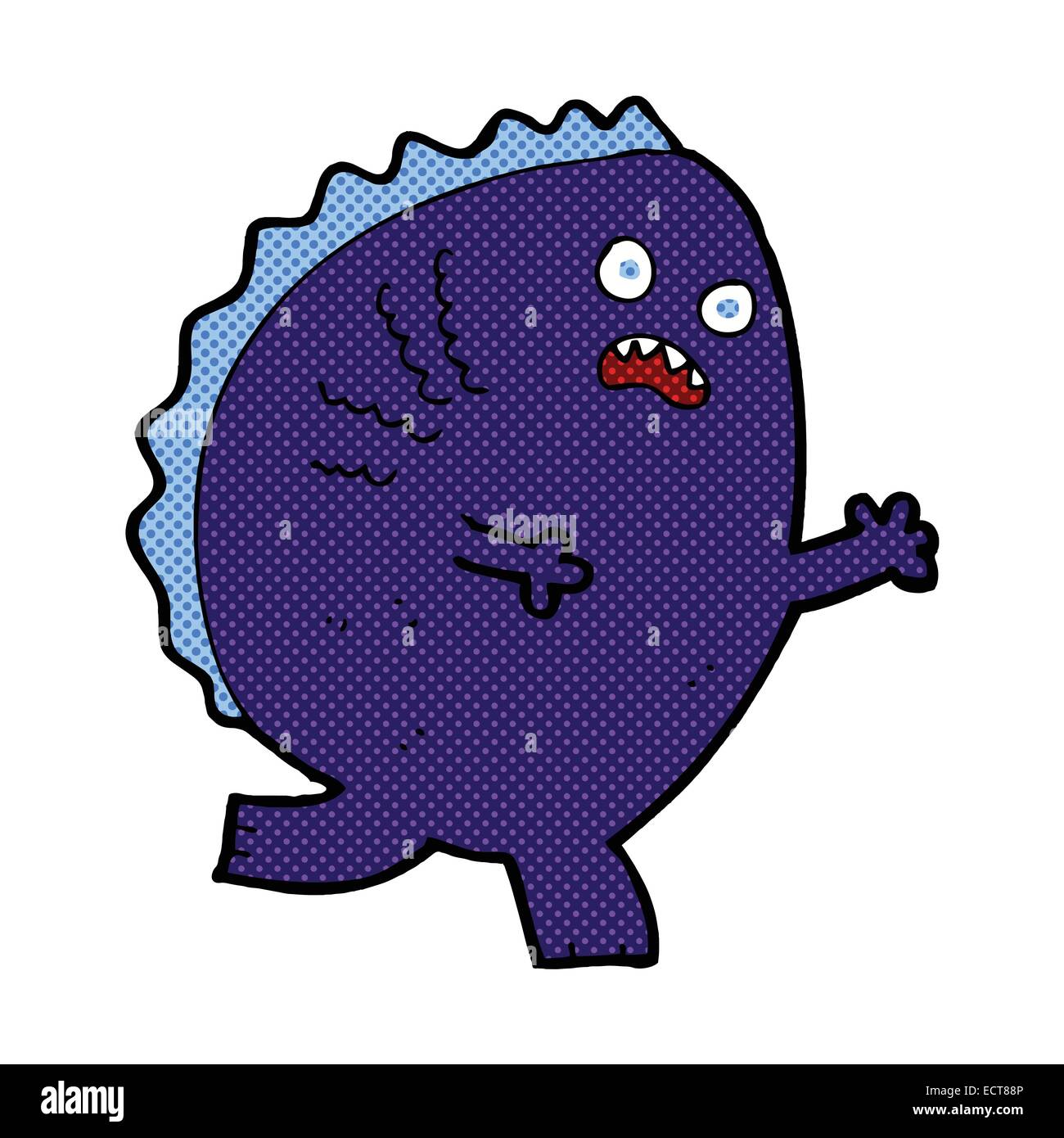 retro comic book style cartoon monster Stock Vector Image & Art - Alamy