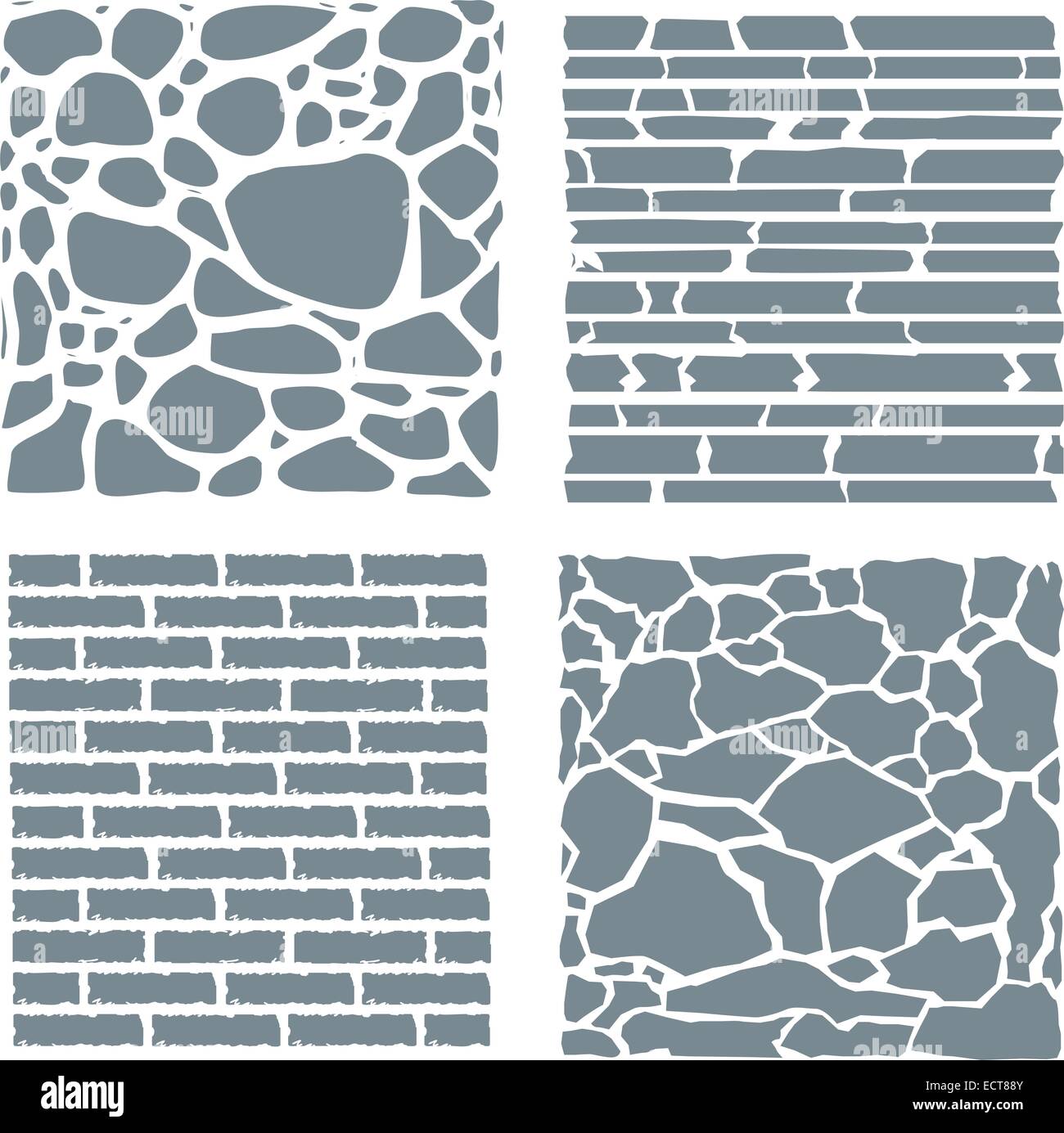 Stone and brick cladding. illustration for stock Stock Photo - Alamy