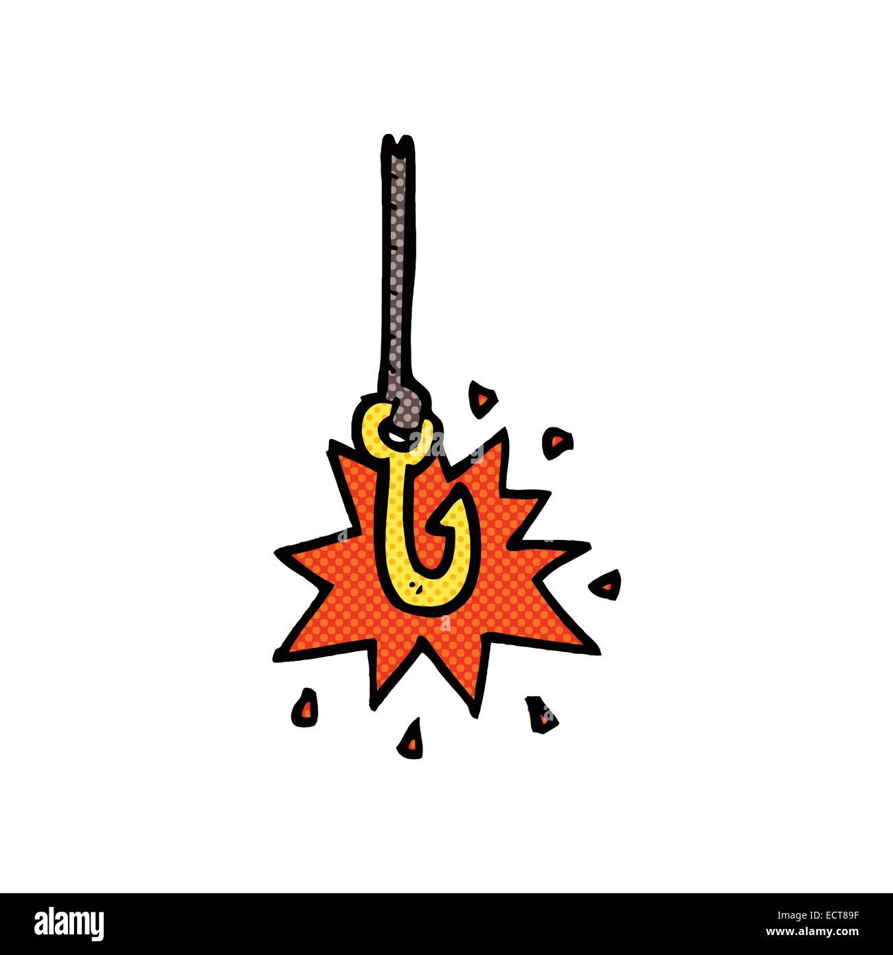 retro comic book style cartoon hook Stock Vector Image & Art - Alamy