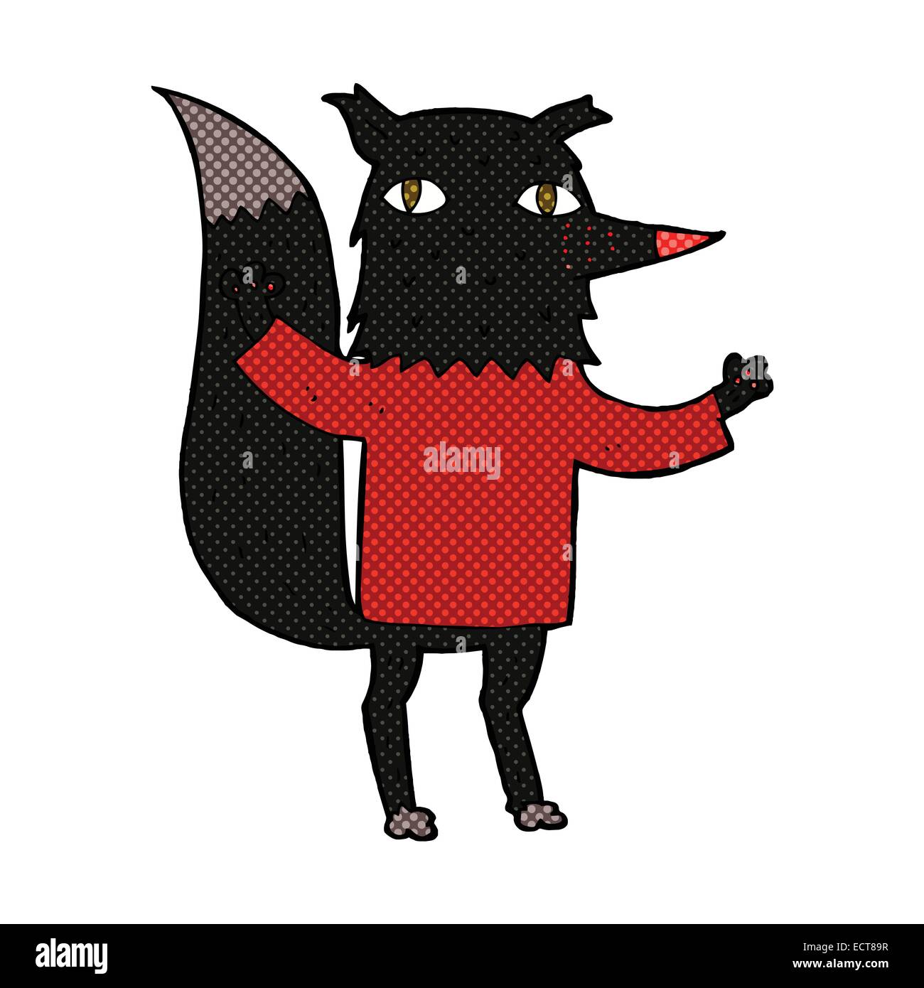 retro comic book style cartoon wolf Stock Vector Image & Art - Alamy