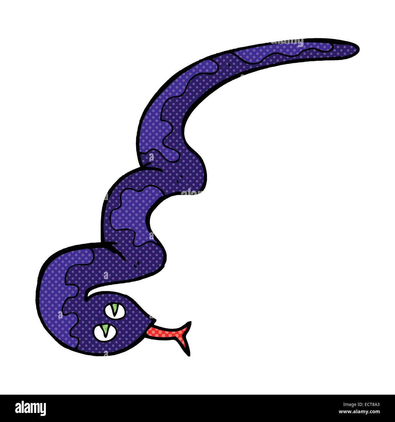 retro comic book style cartoon hissing snake Stock Vector Image & Art ...